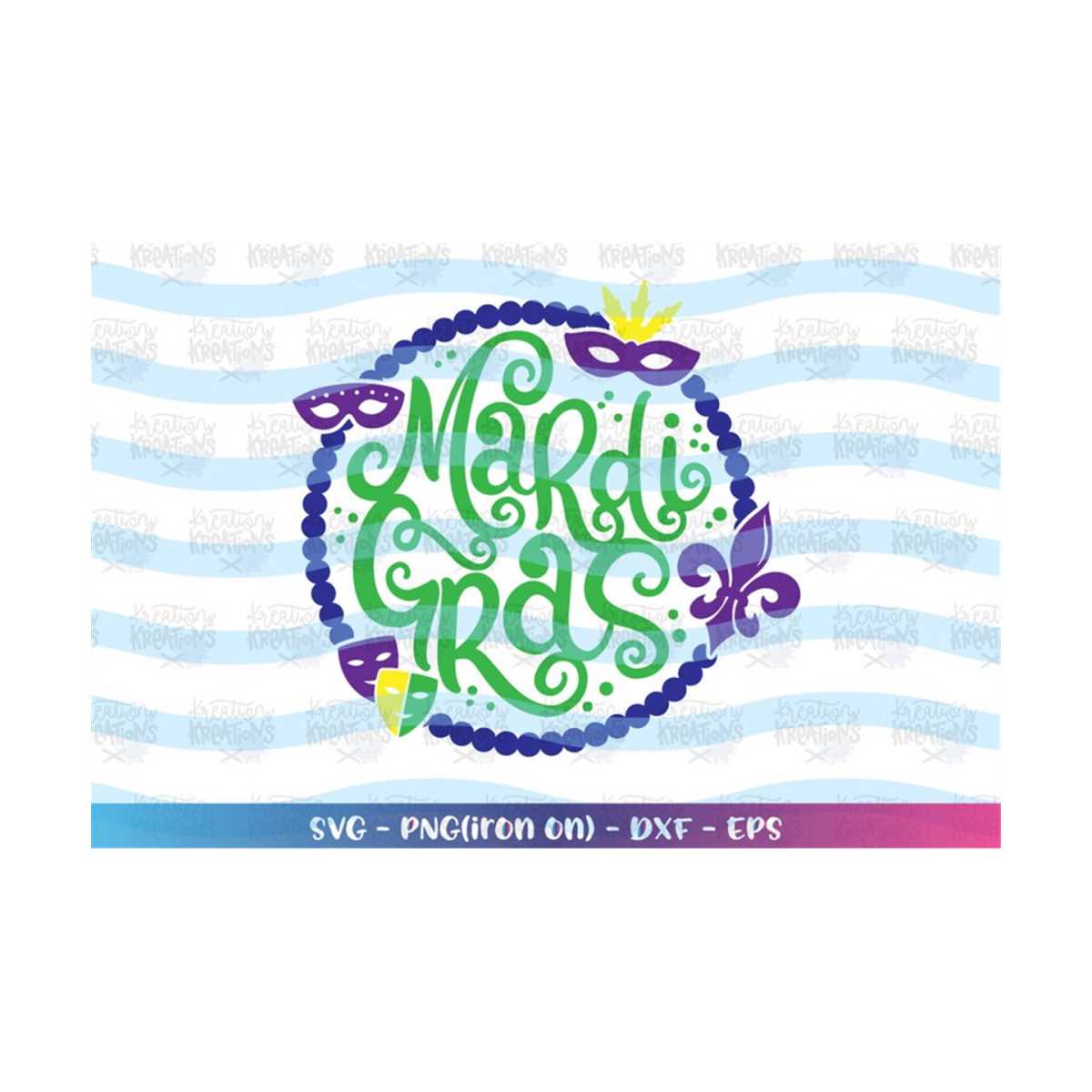 Mardi Gras svg Monogram circle design Mardi Gras svg Hand dr - Inspire ...
