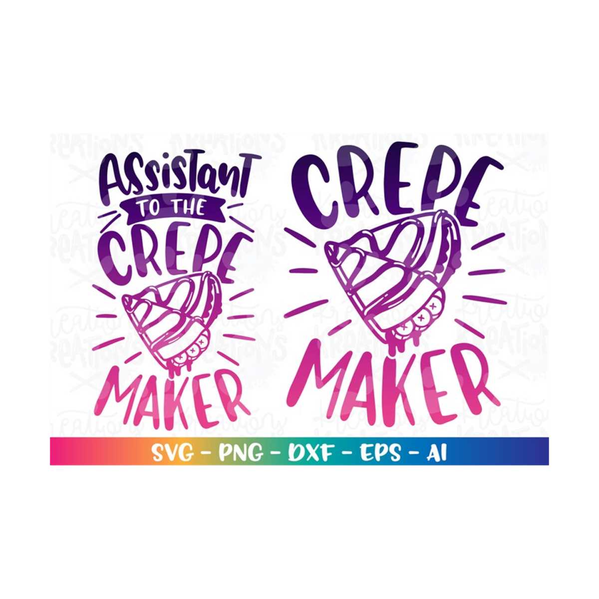 Crepe Maker SVG Assistant to the Crepe Maker svg baby Matchi | Inspire ...