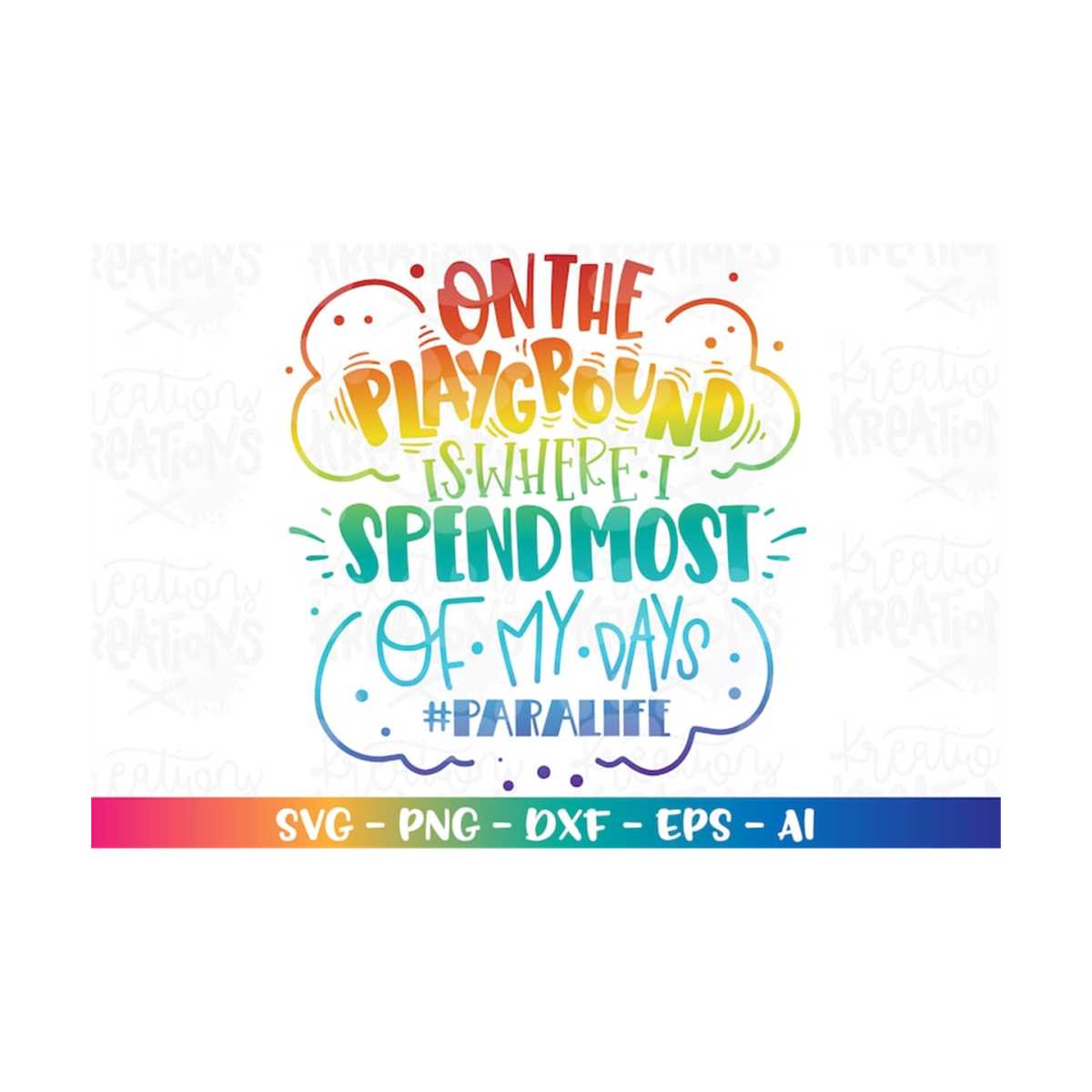 On the Playground Para life svg Paraprofessional PARA Teache | Inspire ...