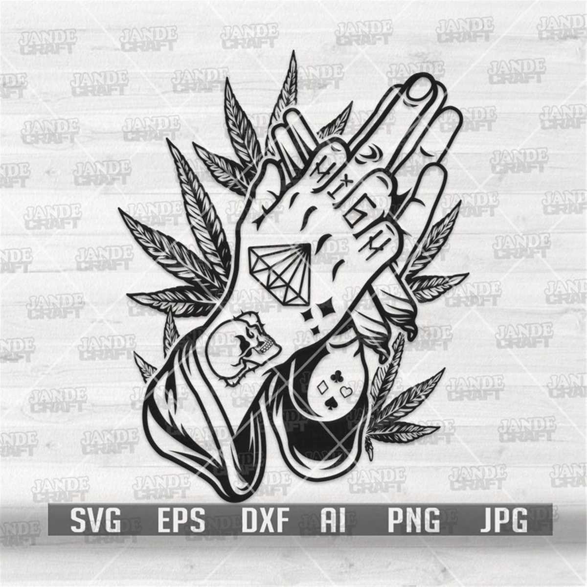 Hand with Joint Middle Finger svg | Weed Hand svg | Weed Han - Inspire ...