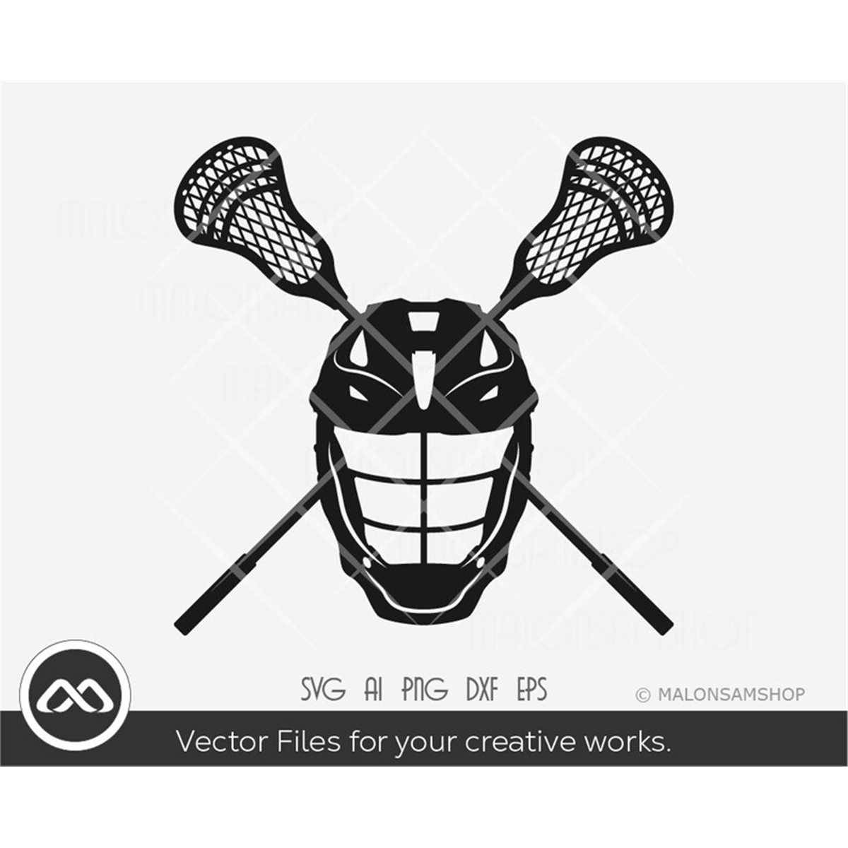 Lacrosse SVG stick and helmet - lacrosse svg, lacrosse stick | Inspire ...