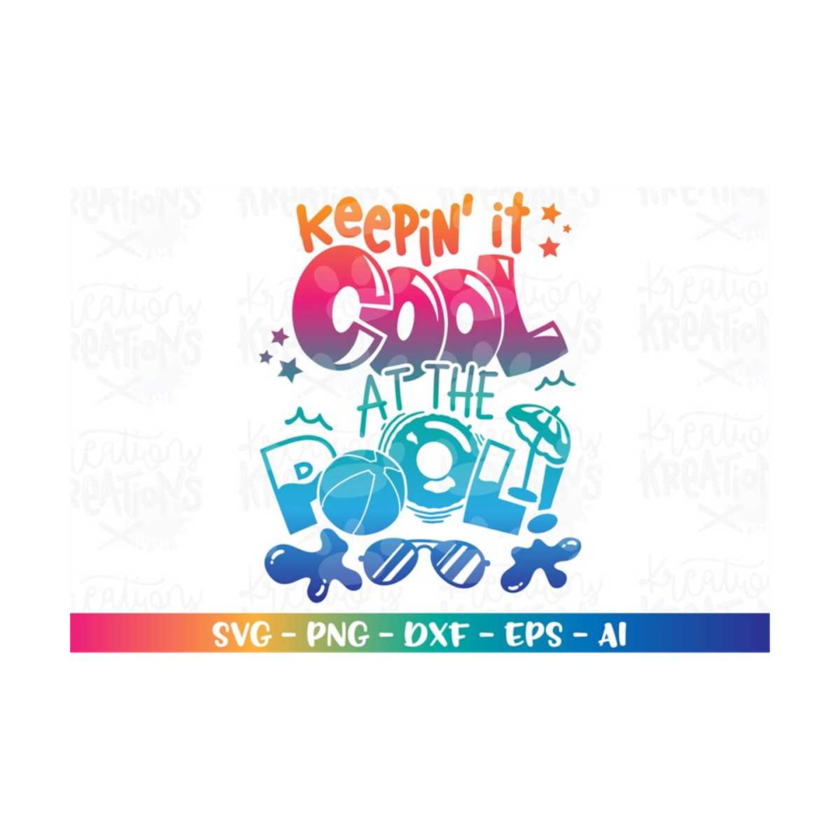 Keepin' it cool at the Pool svg summer pool cute svg last da | Inspire ...