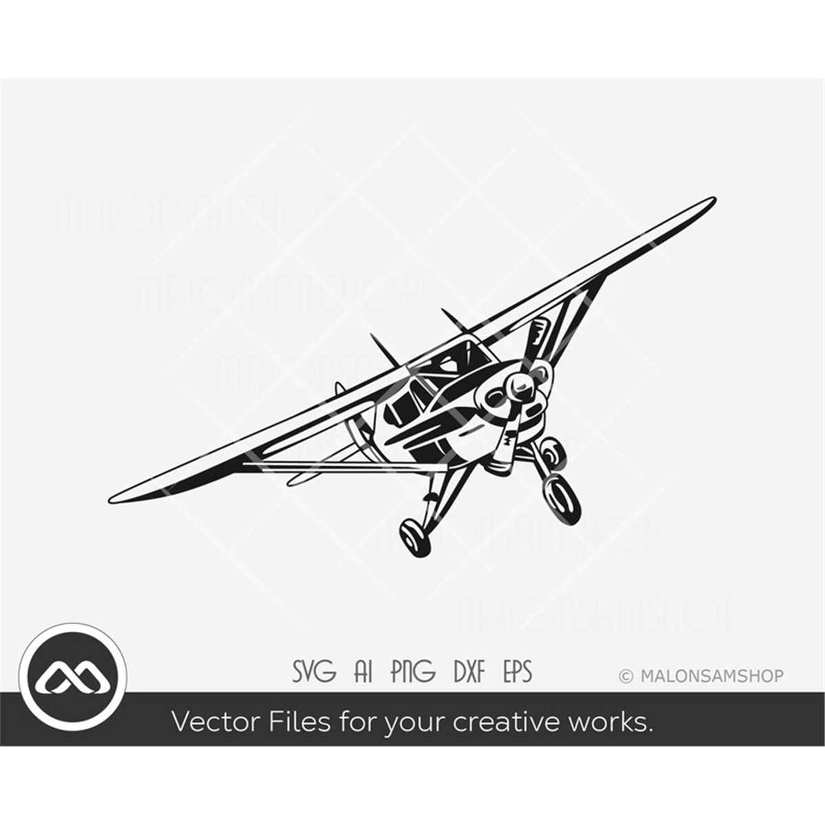 Small Plane SVG Stencil - Airplane svg, airplane pilot svg, | Inspire ...