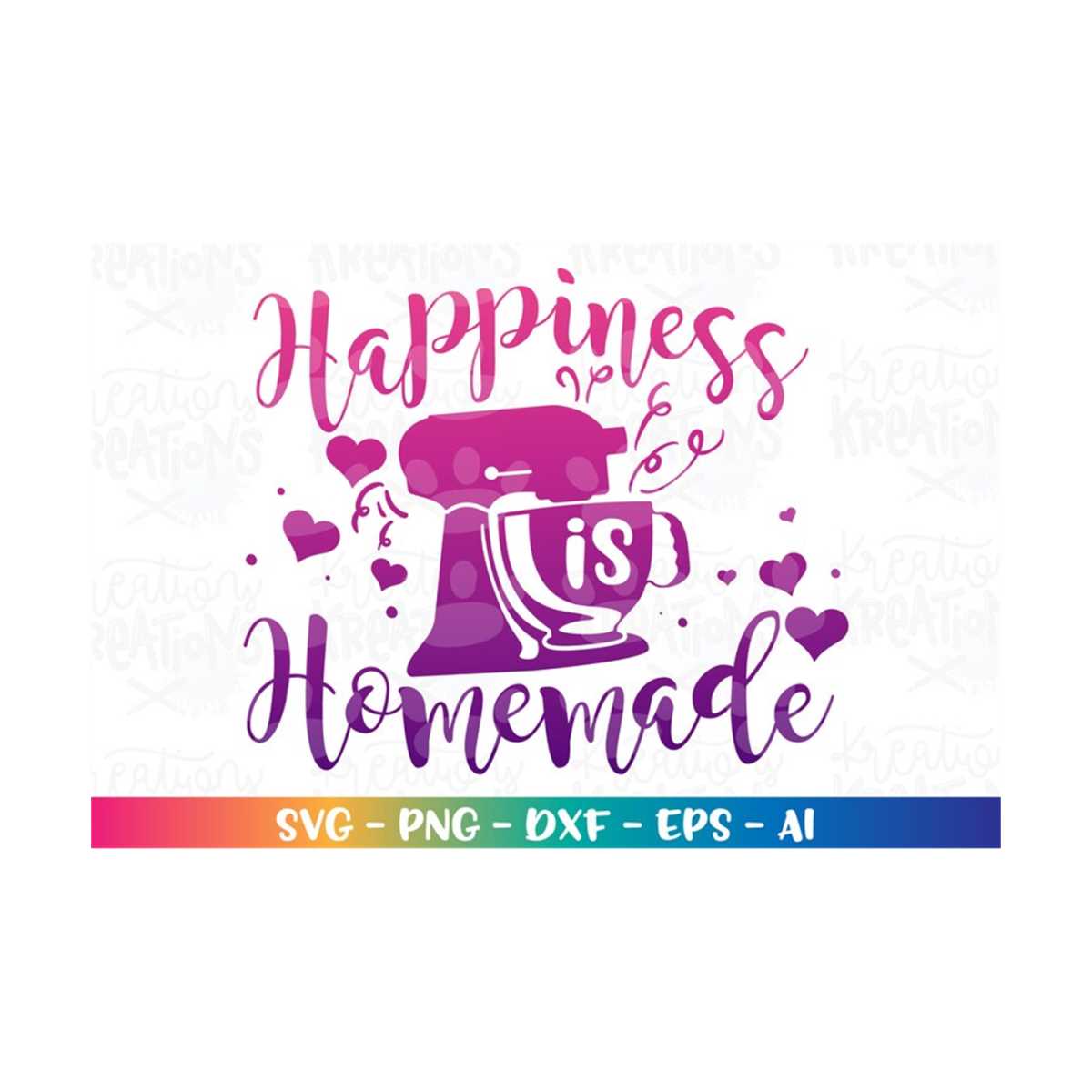 Happiness is Homemade SVG baking cooking cake apron decal di | Inspire ...
