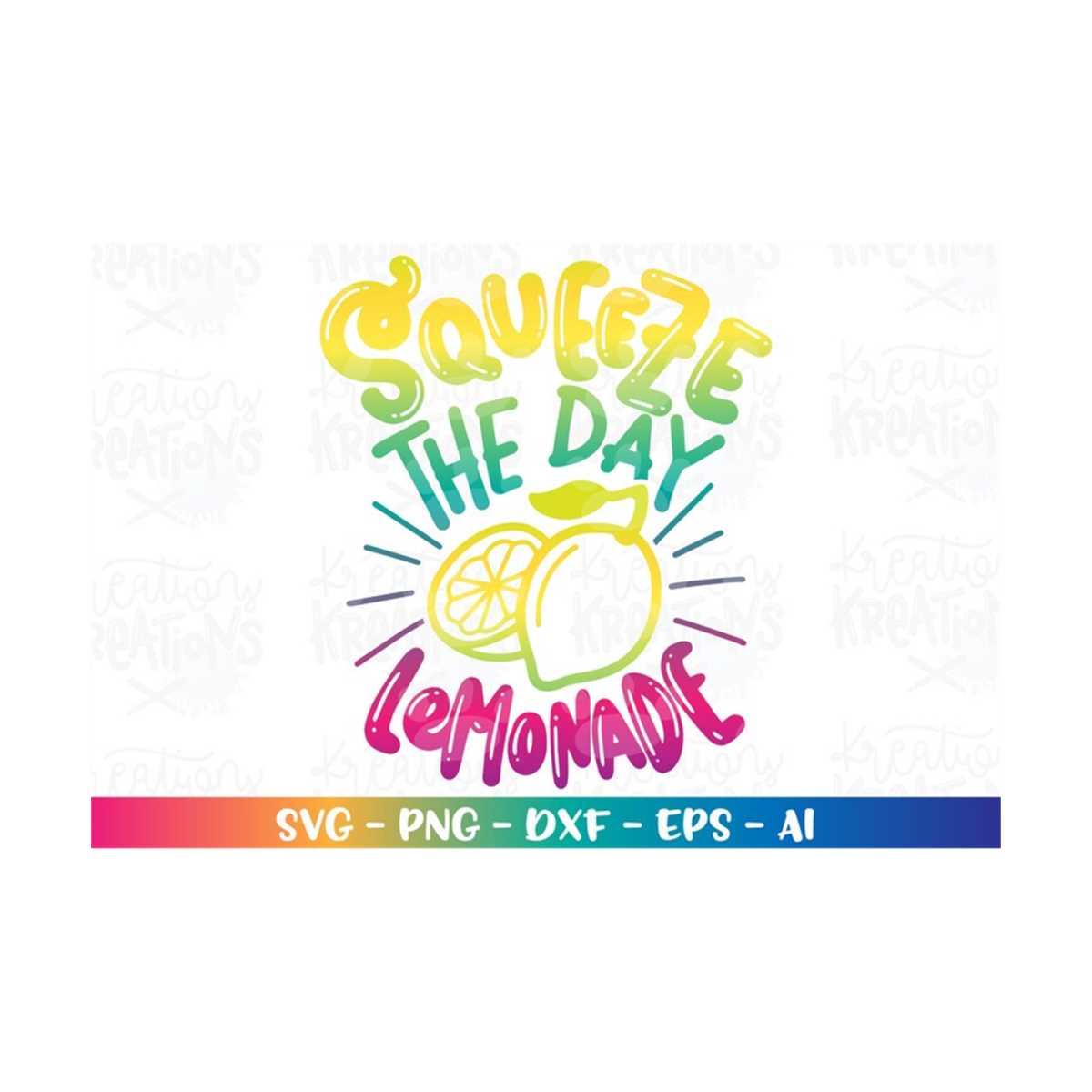 Squeeze the Day Lemonade svg Summer Lemonade Stand Motivatio | Inspire ...