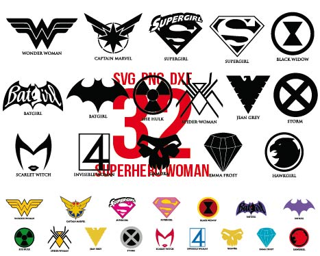 Superhero Woman SVG, Superhero svg, Girl Superhero Logo svg - Inspire ...