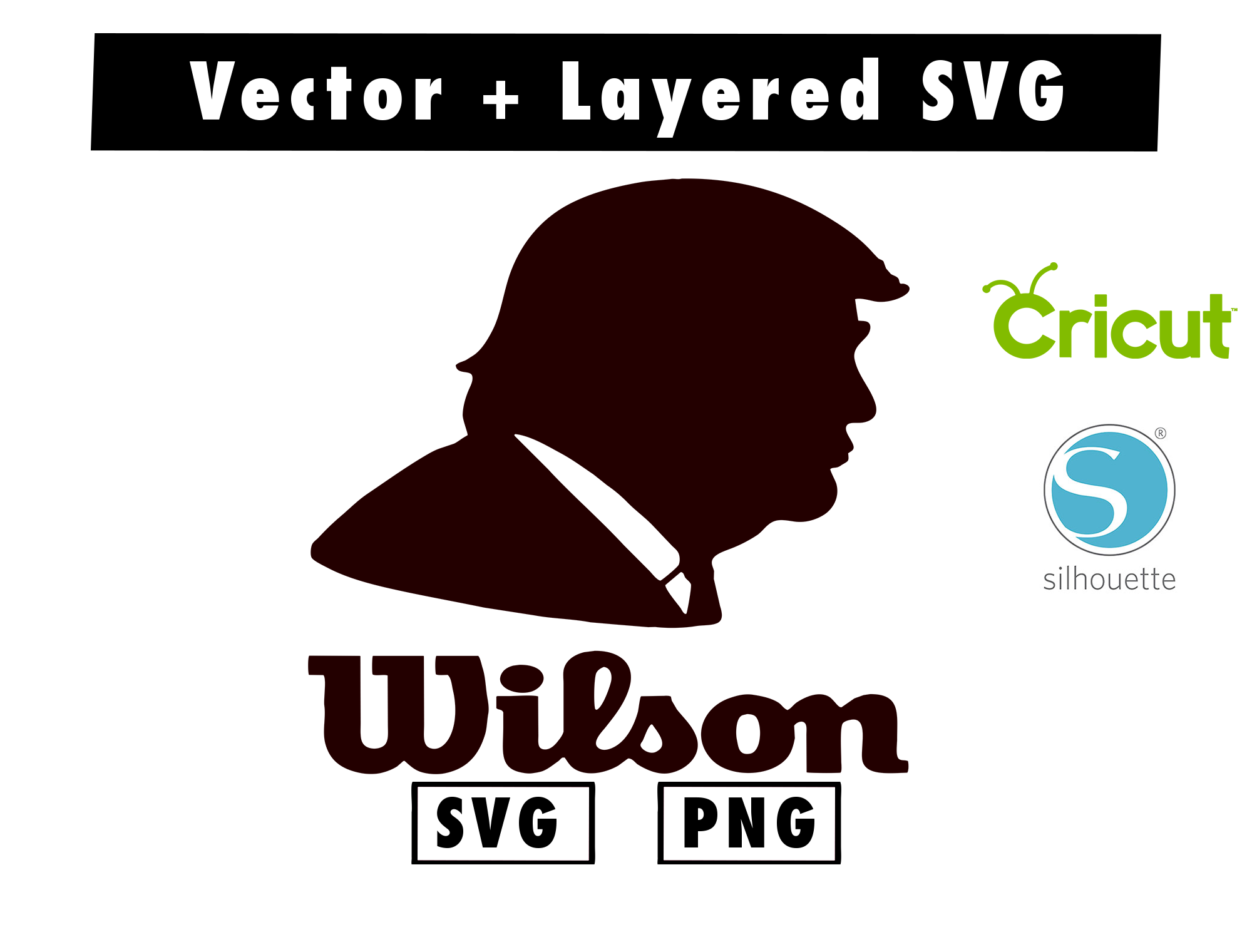 trump is wilson svg and png files for cricut machine , anime - Inspire ...