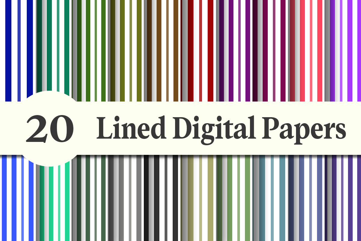 Lined Digital Paper | Inspire Uplift