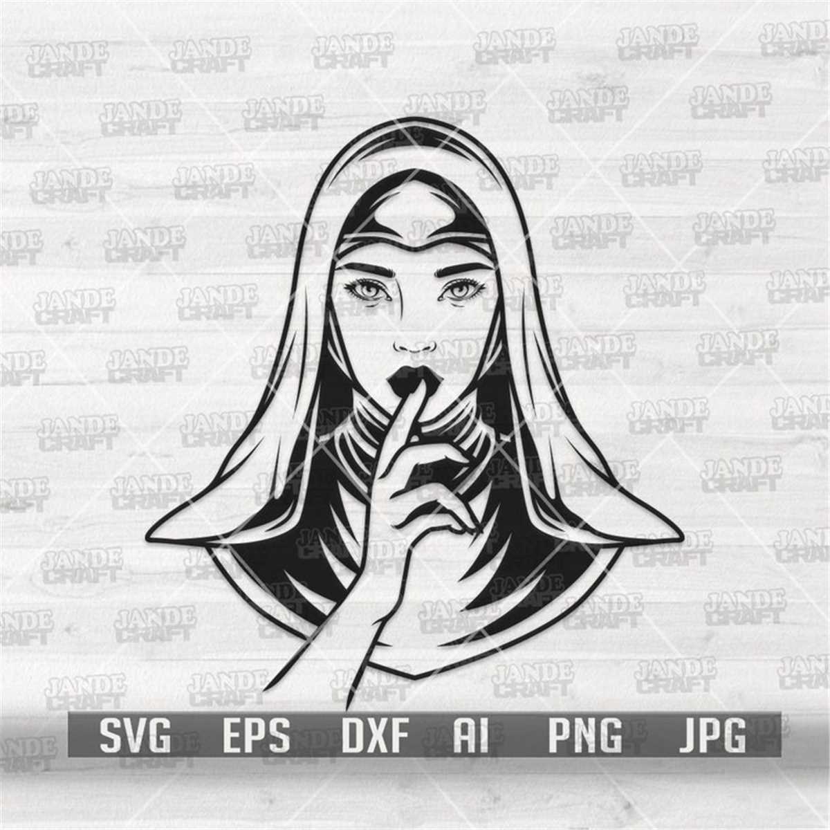 Nun Silence Sign svg | Library Notice Cut File | Silence Ple | Inspire ...