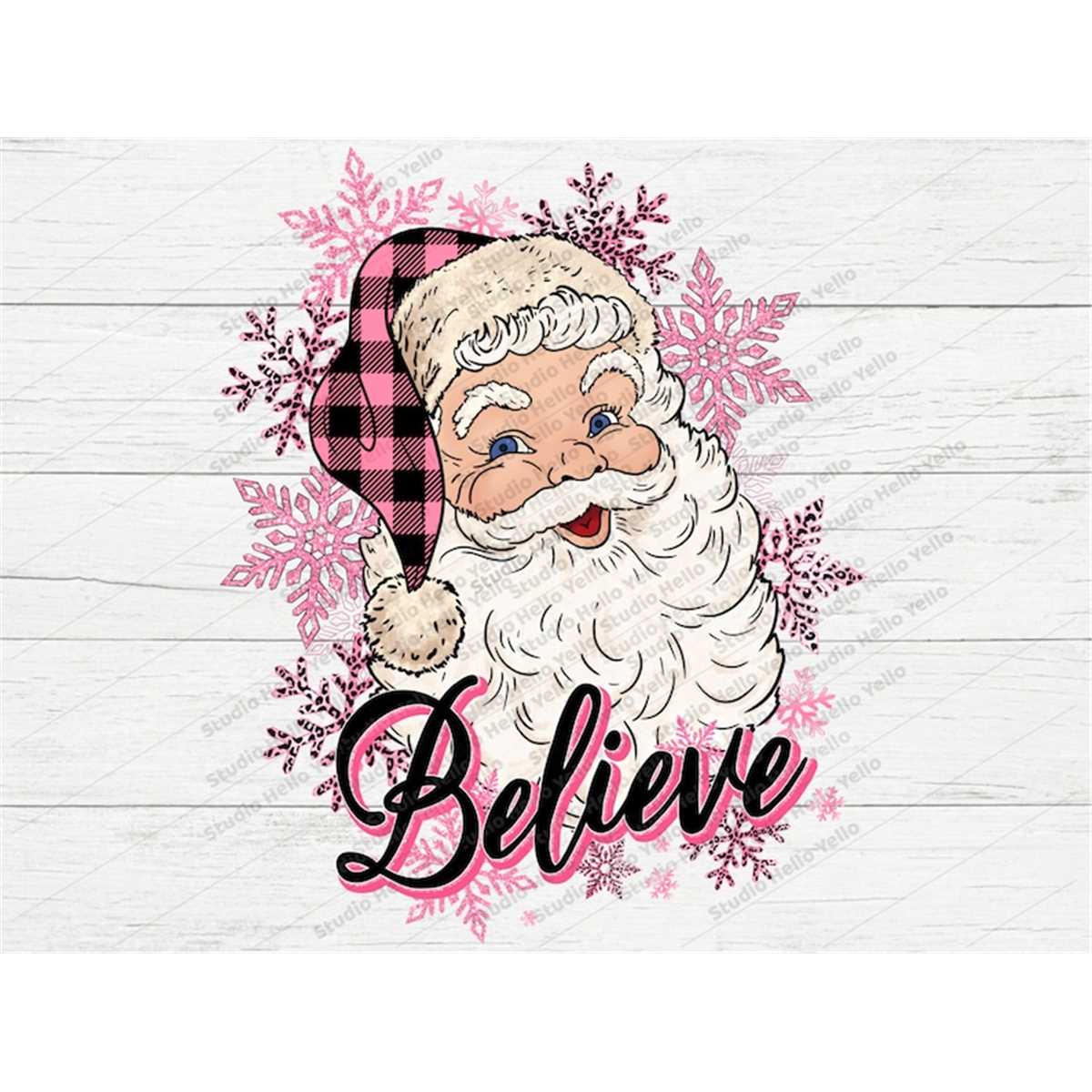Santa believe PNG, Santa Png, Christmas Png, Santa sublimati | Inspire ...