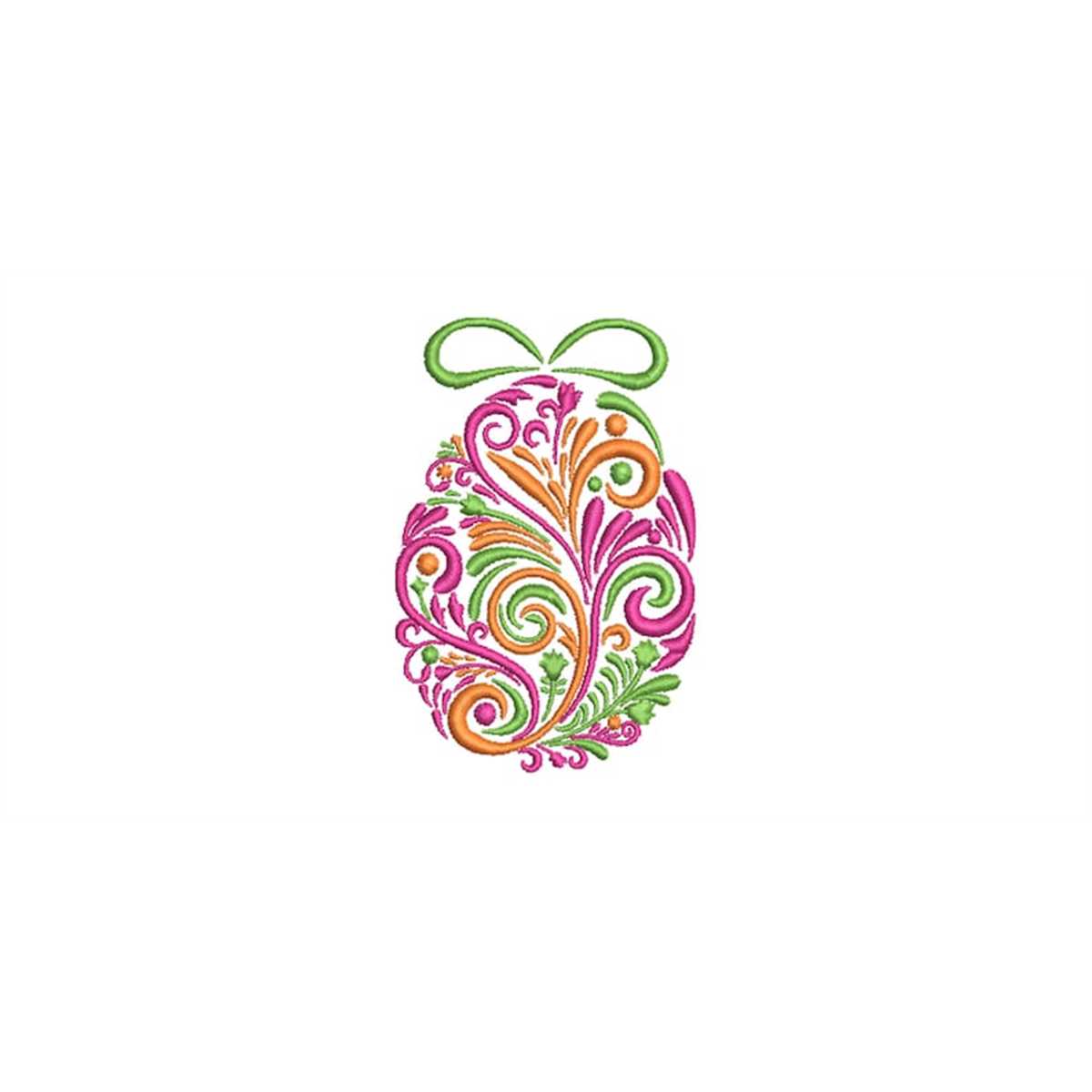Embroidery file Swirly Easter Egg Easter Machine Embroidery | Inspire ...