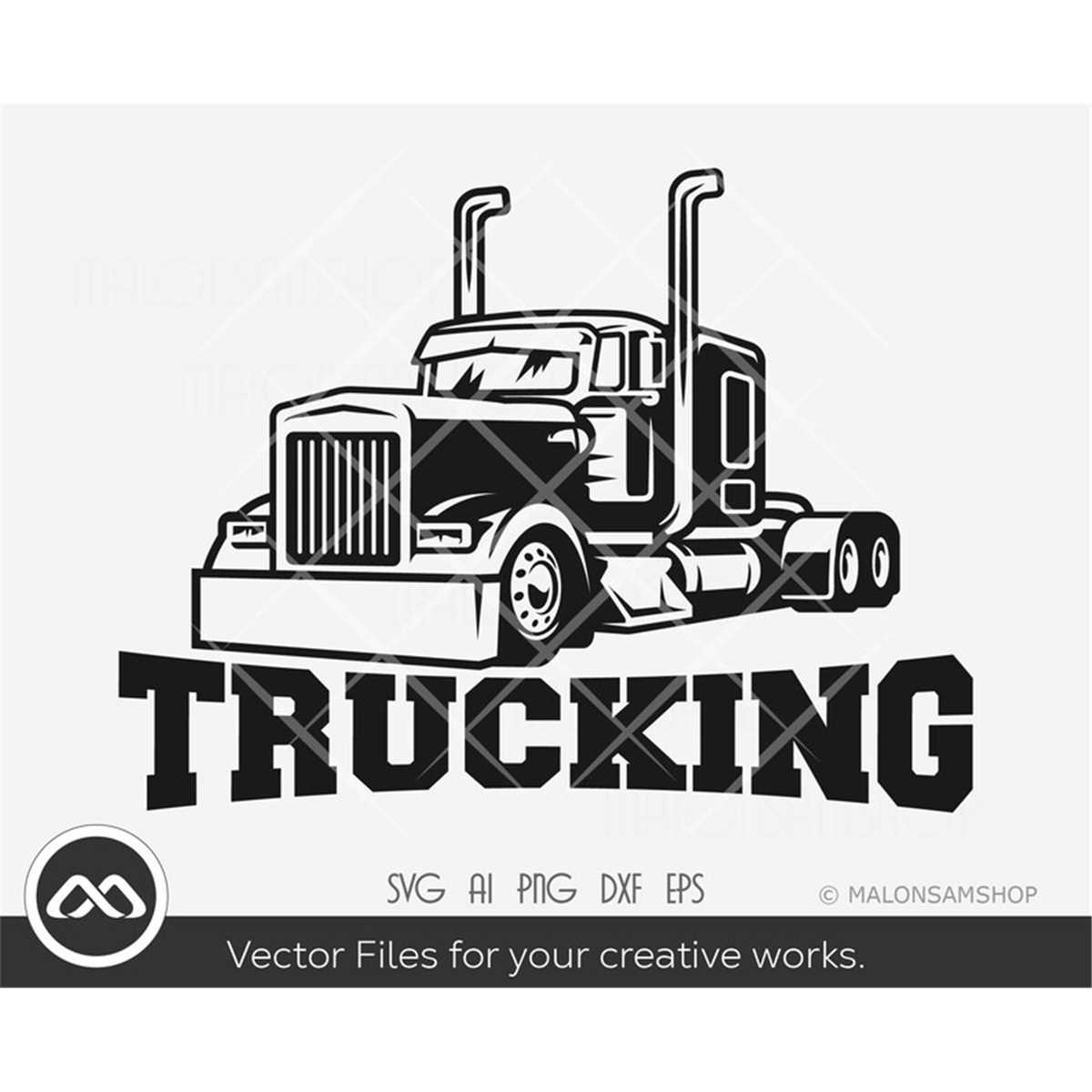 Truck SVG Trucking - truck svg, cargo svg, transport, truck - Inspire ...