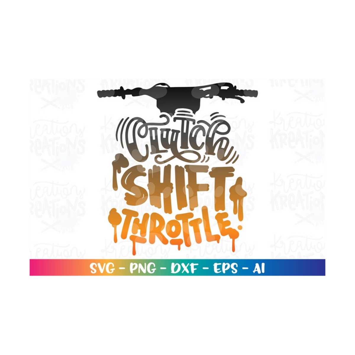 Dirt Bike svg Clipart Motocross svg Clutch Shift Throttle ir | Inspire ...