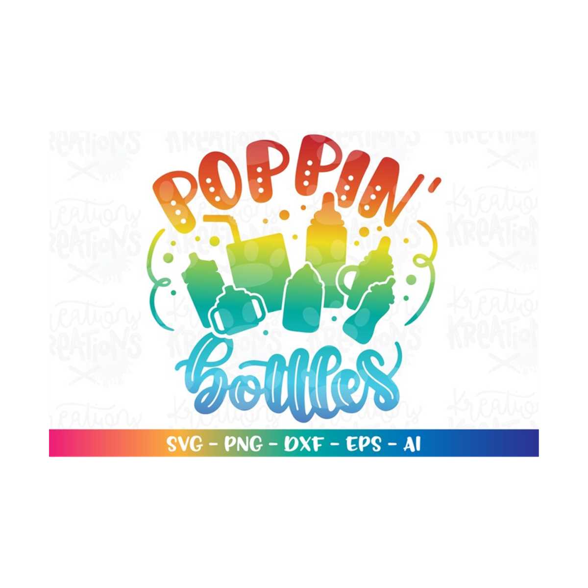 Poppin Bottles SVG baby bottle SVG new born pregnant shirt f | Inspire ...