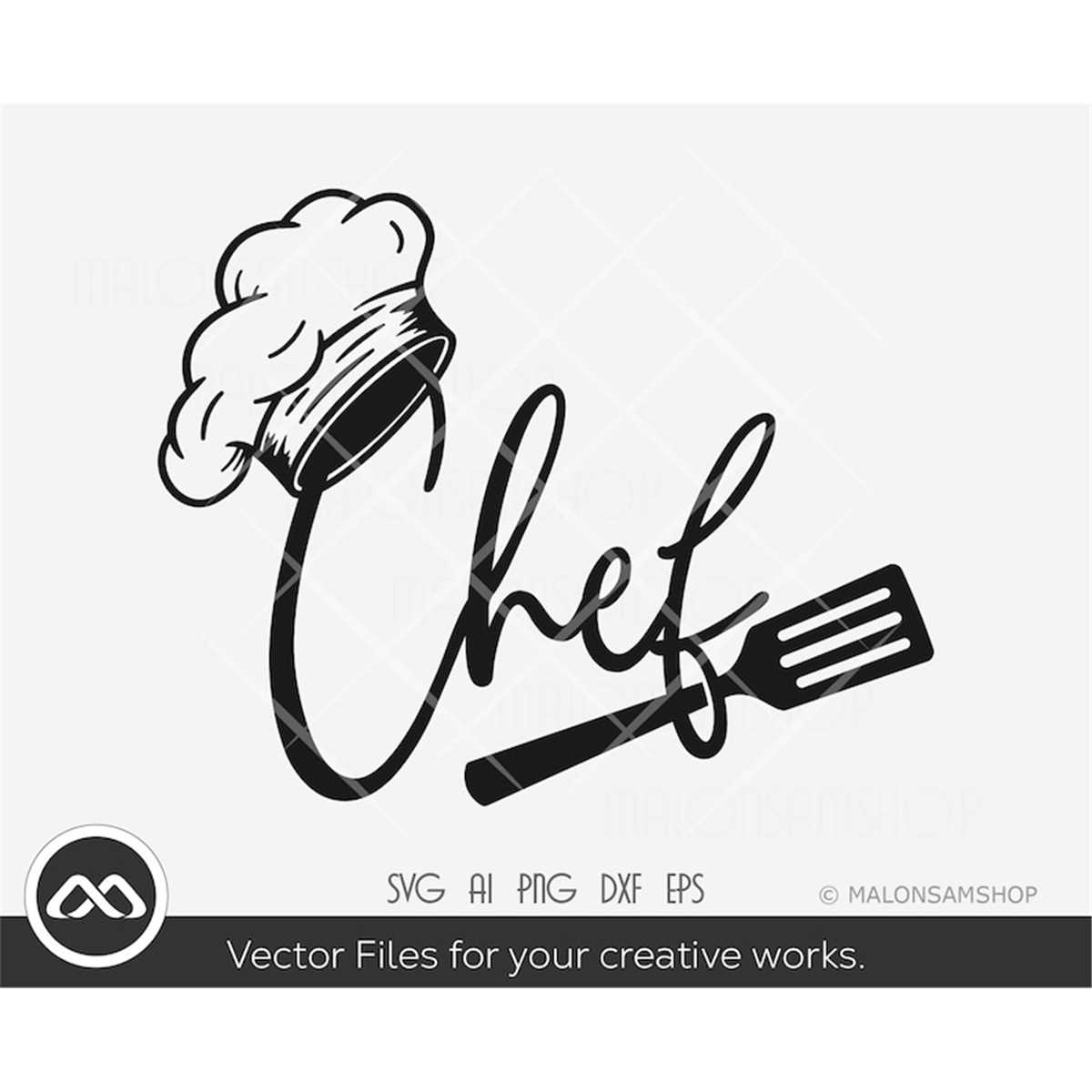 Chef SVG logo - chef svg, kitchen svg, baking svg, cooking s | Inspire ...