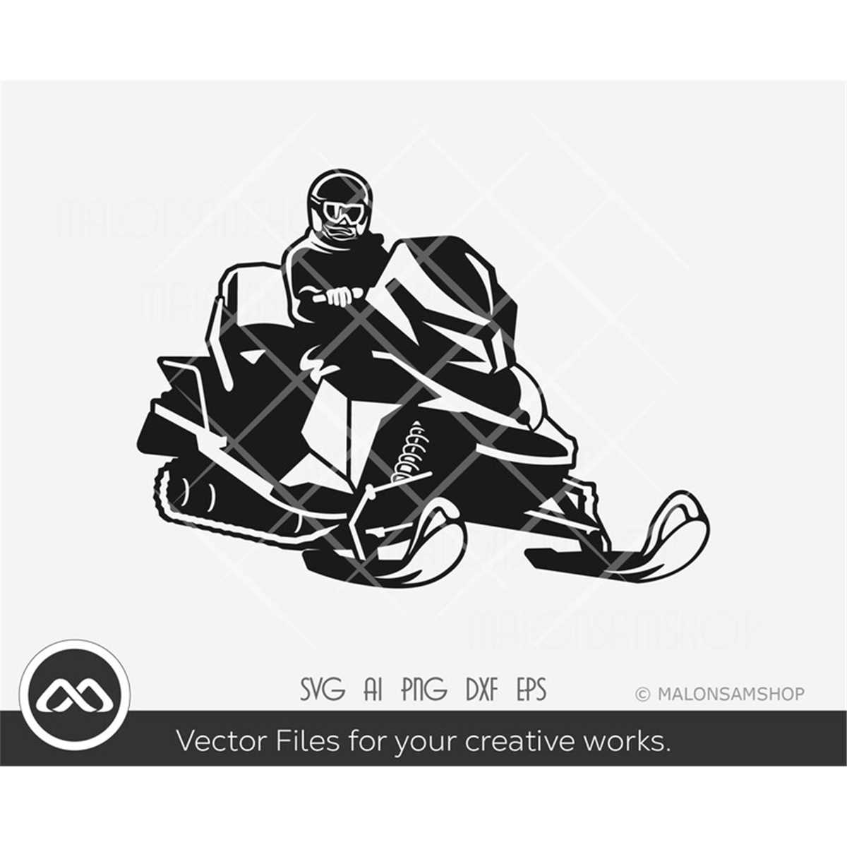 Snowmobile SVG | winter sports svg | snowmobiling svg | snow | Inspire ...