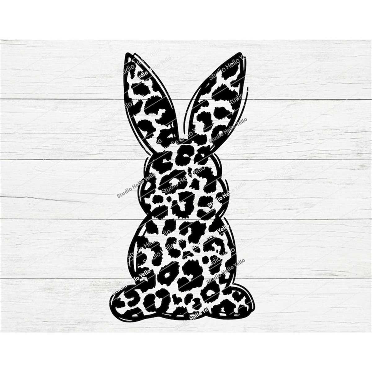 Leopard Print Bunny Svg, Png, Bunny Svg, Bunny Png, Easter S | Inspire ...