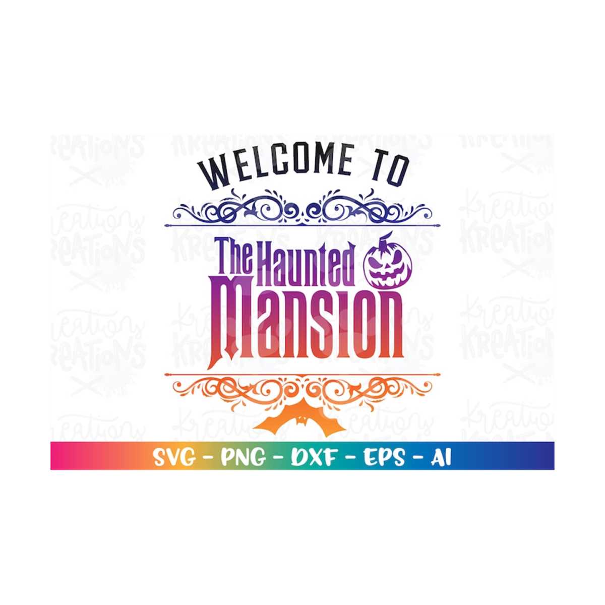 Welcome to SVG Vintage frame Haunted Mansion svg scary pumpk | Inspire ...