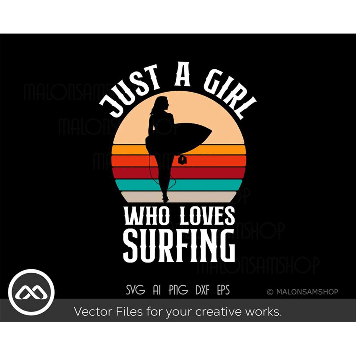 Surfing SVG Just a girl who loves surfing - surfing svg, sur | Inspire ...