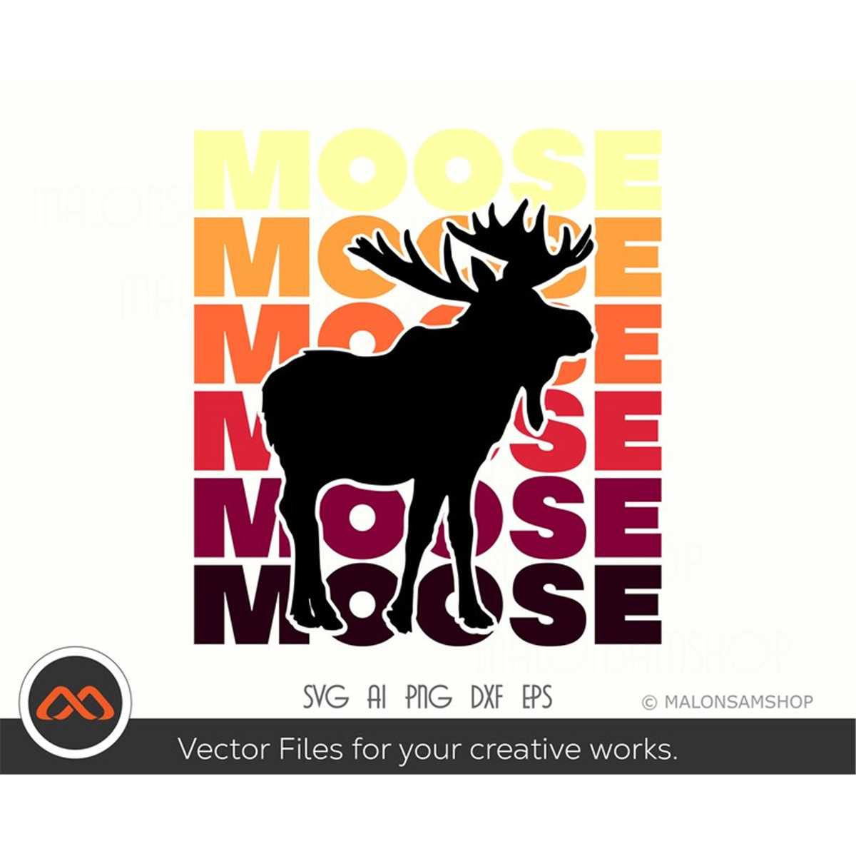 Retro Moose hunting SVG Moose hunt - hunting svg, deer svg, | Inspire ...