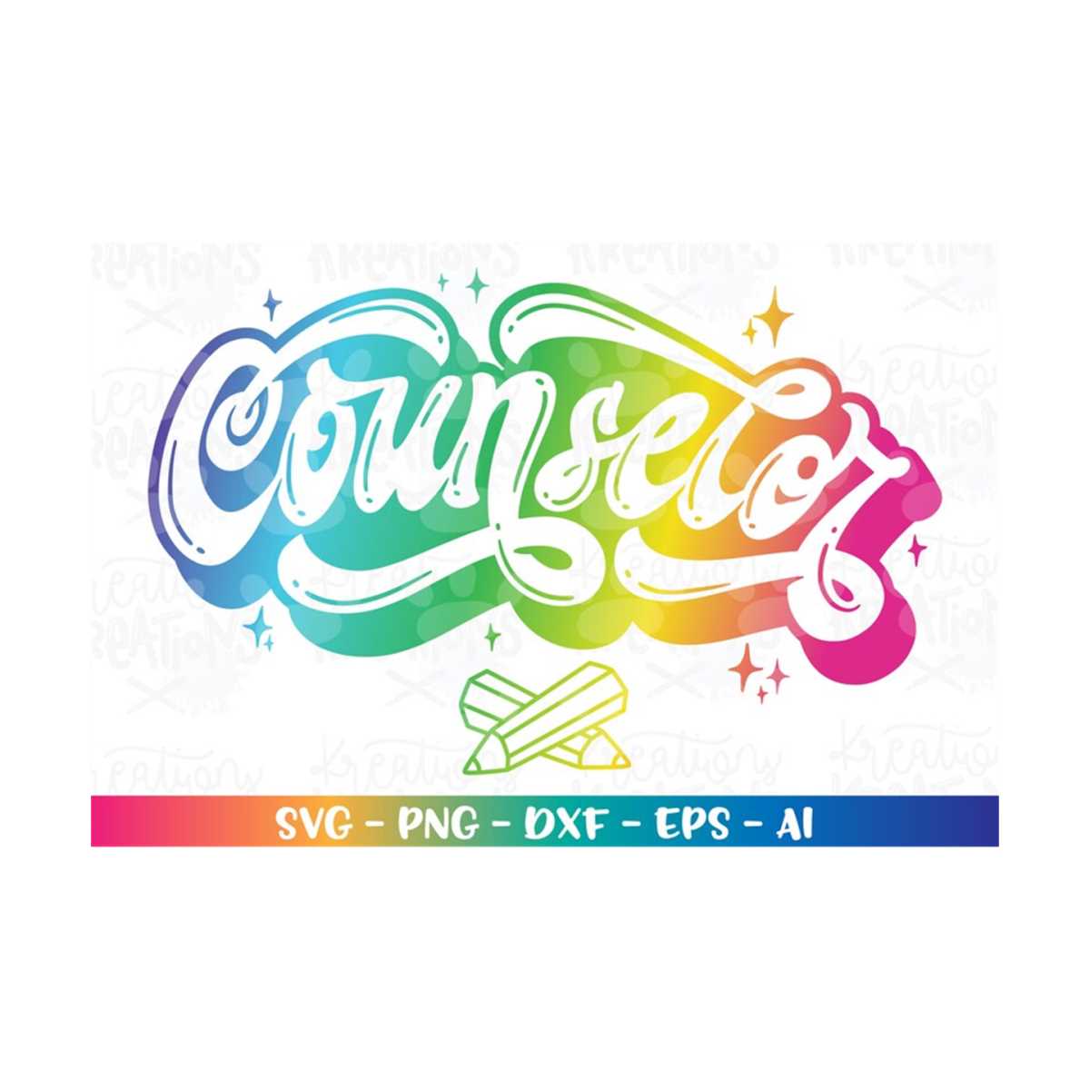 Councelor SVG Hand Drawn SVG Hand Lettered counselor design | Inspire ...