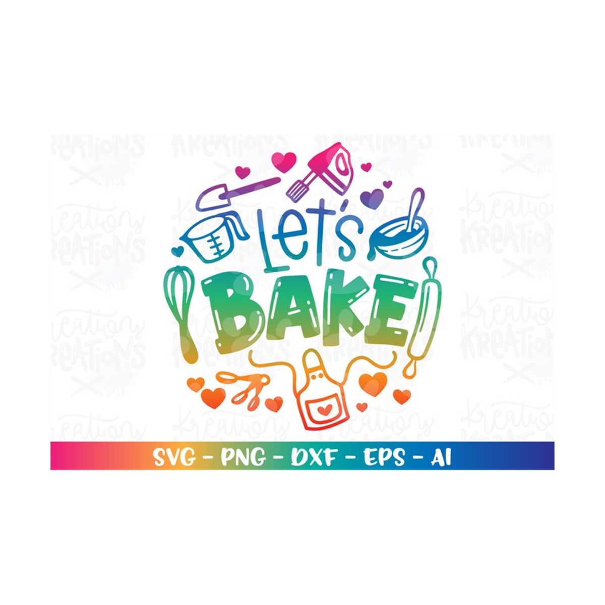Baking svg Let's Bake svg Elements SVG Bake baker cake apron | Inspire ...