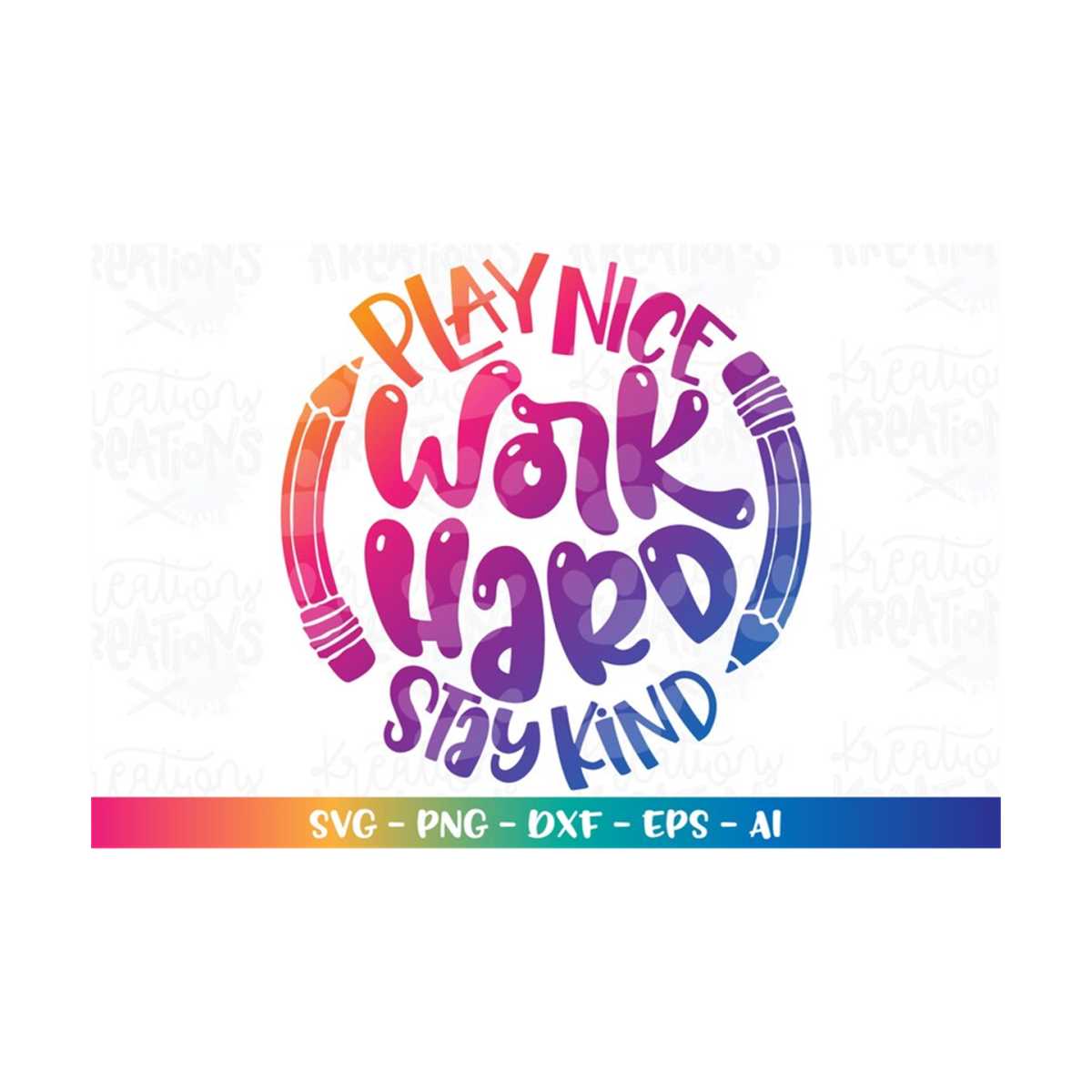 Back to school SVG work hard SVG school quotes saying pencil | Inspire ...