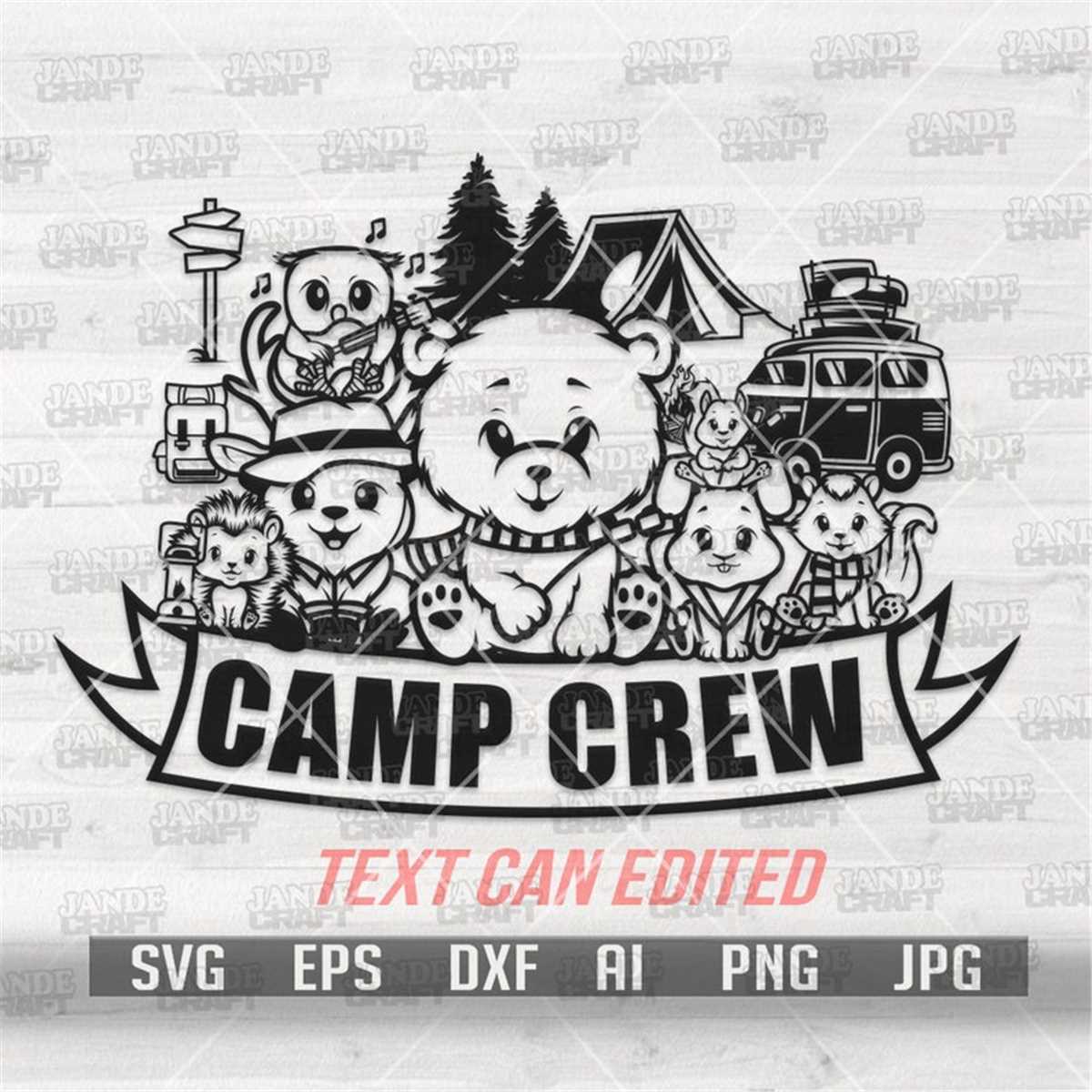 Camp Crew Animal svg | Campers Banner Clipart | Outdoor Adve - Inspire ...
