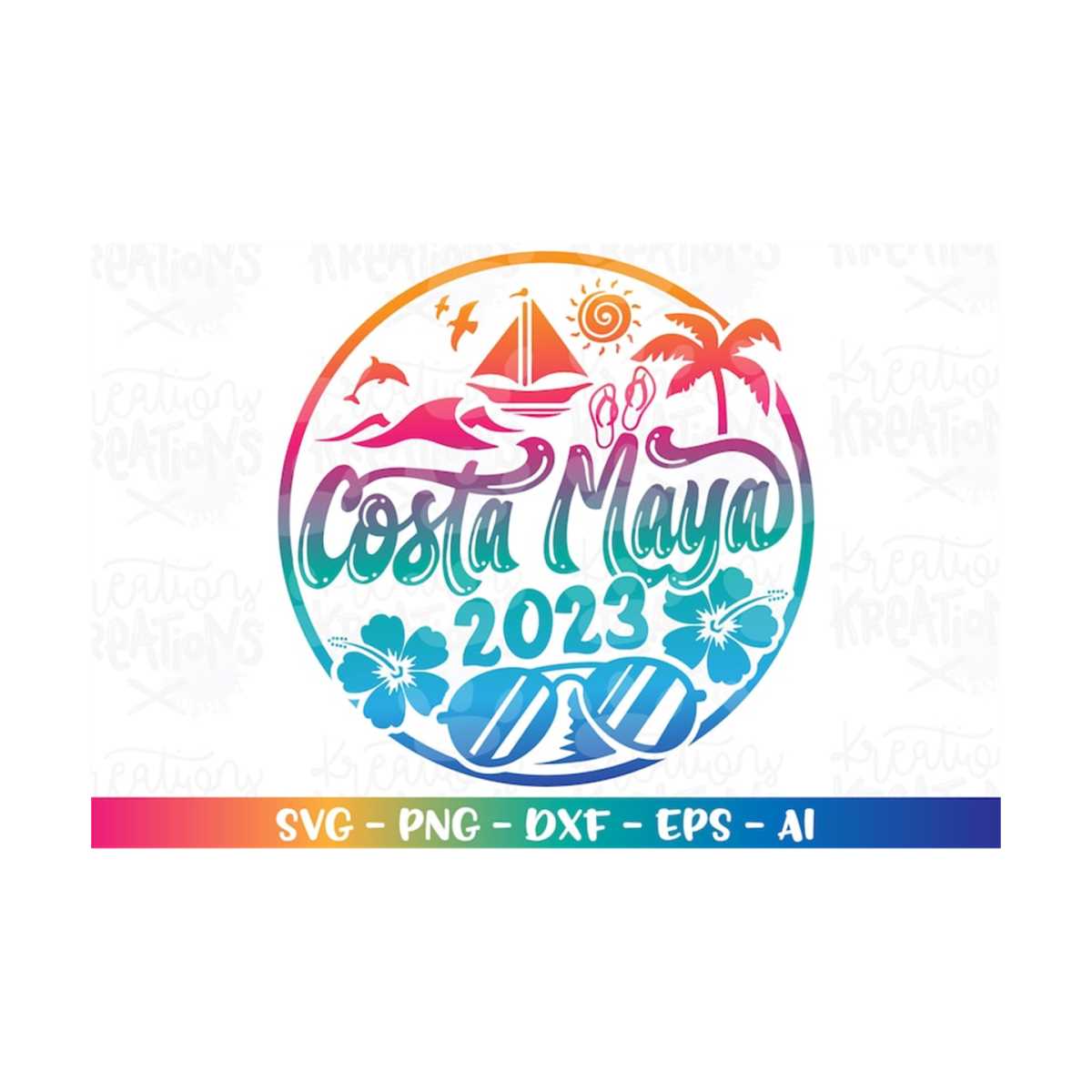 Costa MAYA svg Mexico Summer Beach family friends cousin pri | Inspire ...
