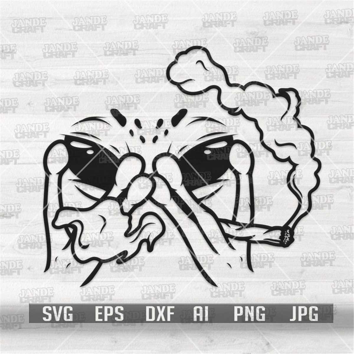 Alien High Eyes Smoking Weed svg | Rasta 420 Clipart | Rolli - Inspire ...