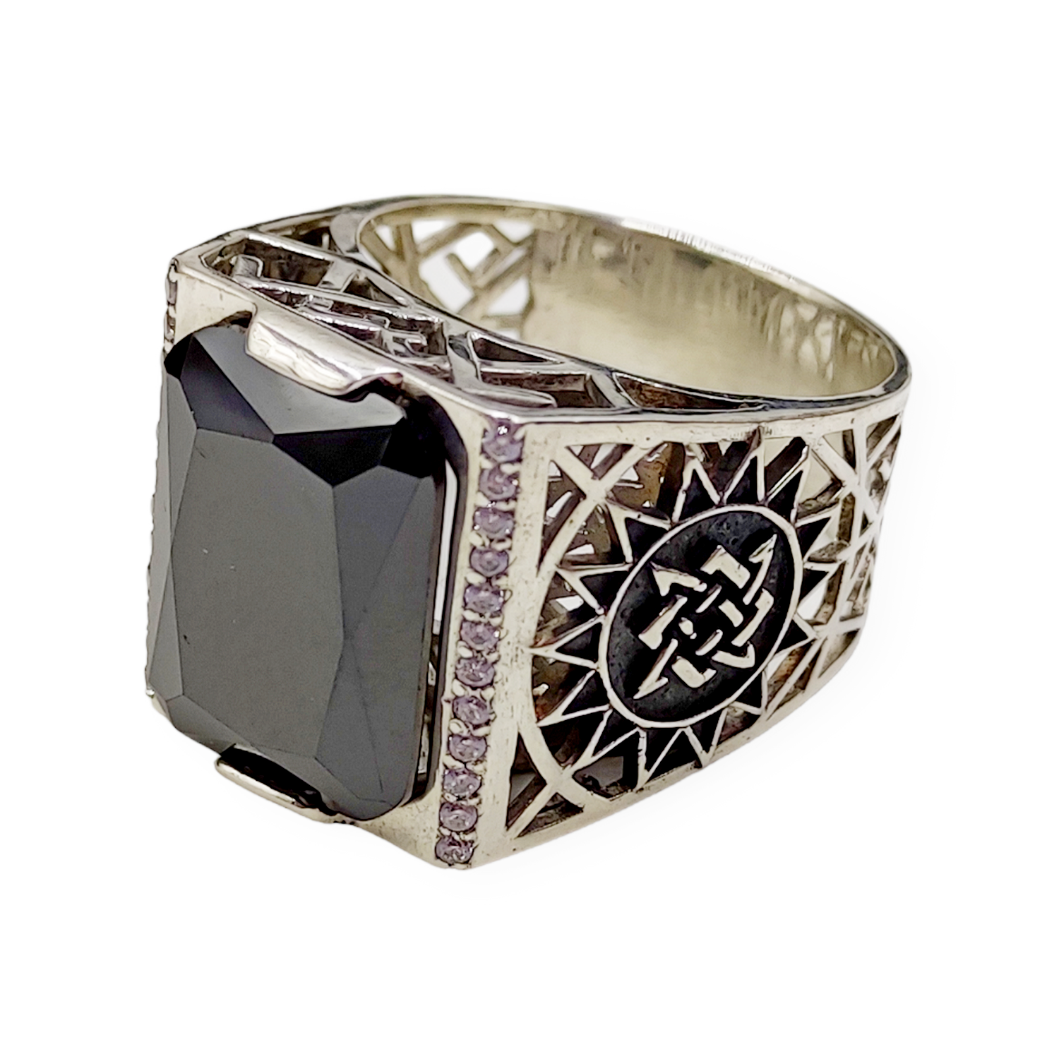 Ring runes Rodovik and Svarog, 701340YM, 925 sterling silver - Inspire ...