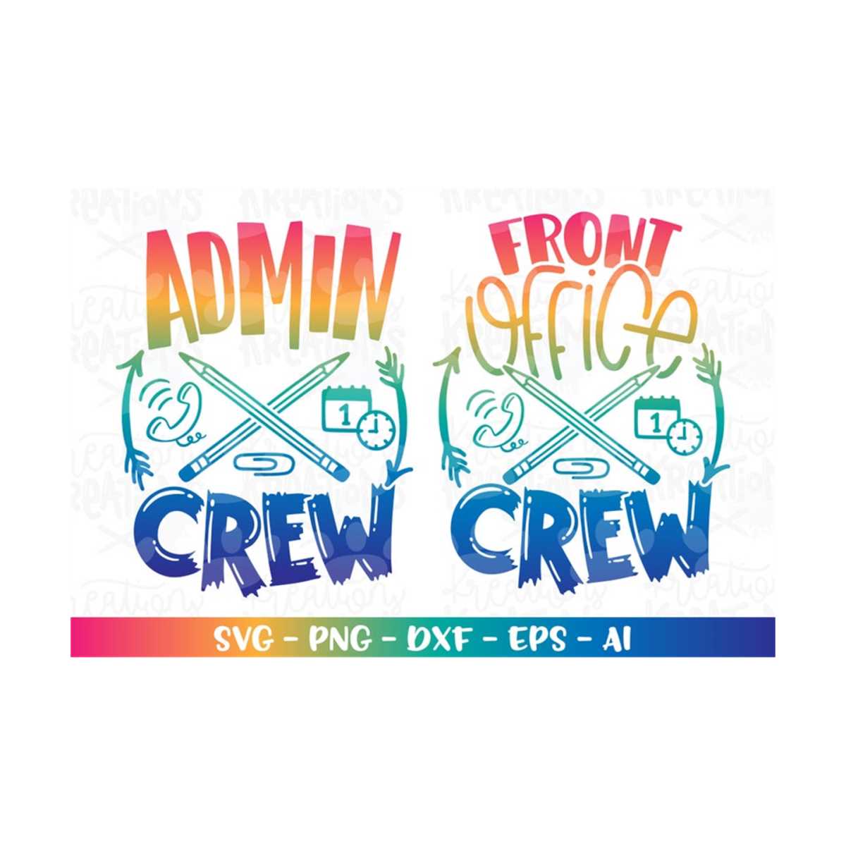 Front office Crew SVG Admin Crew Back to school office recep | Inspire ...