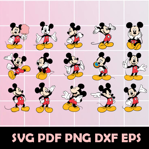Mickey Mouse SVG, Mickey Mouse Clipart, Mickey Mouse Png, Mi | Inspire ...