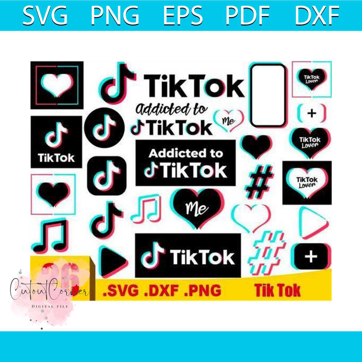 26 Tik Tok Logo Bundle, Trending Svg, Tik Tok Vector, Tik To | Inspire ...