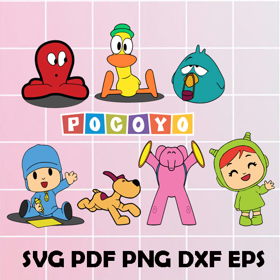Pocoyo Clipart, Pocoyo Svg, Pocoyo Digital Clipart, Pocoyo P | Inspire ...