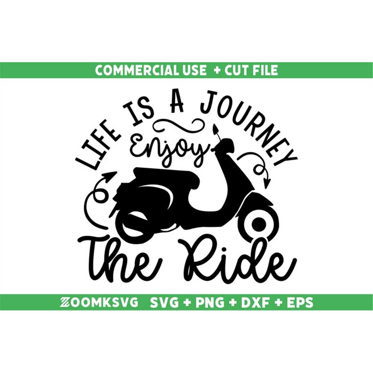 Life is a journey enjoy the ride Svg, Scooter Svg, Scooter P - Inspire ...