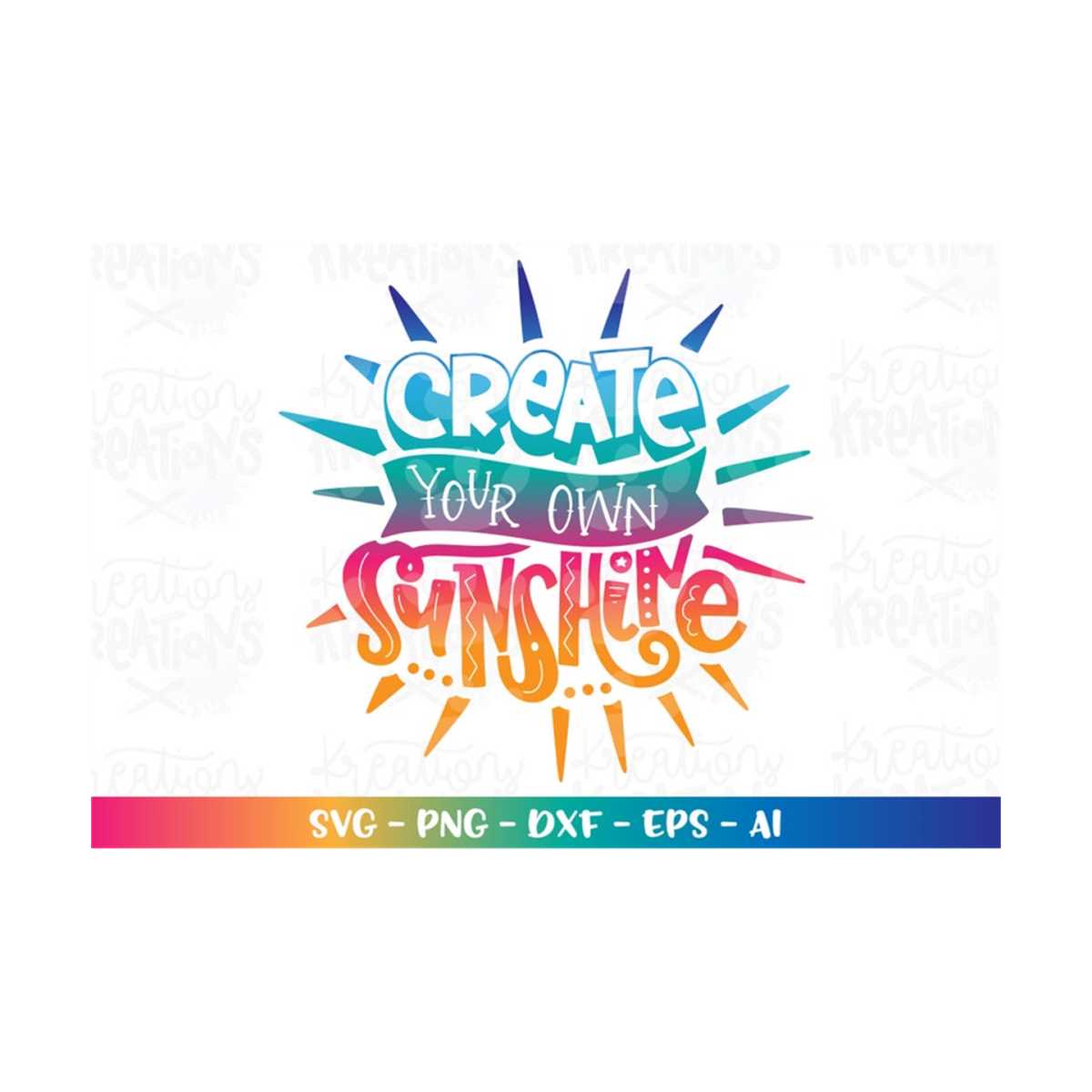 Create your own Sunshine Svg Hand drawn Hand lettered svg po | Inspire ...