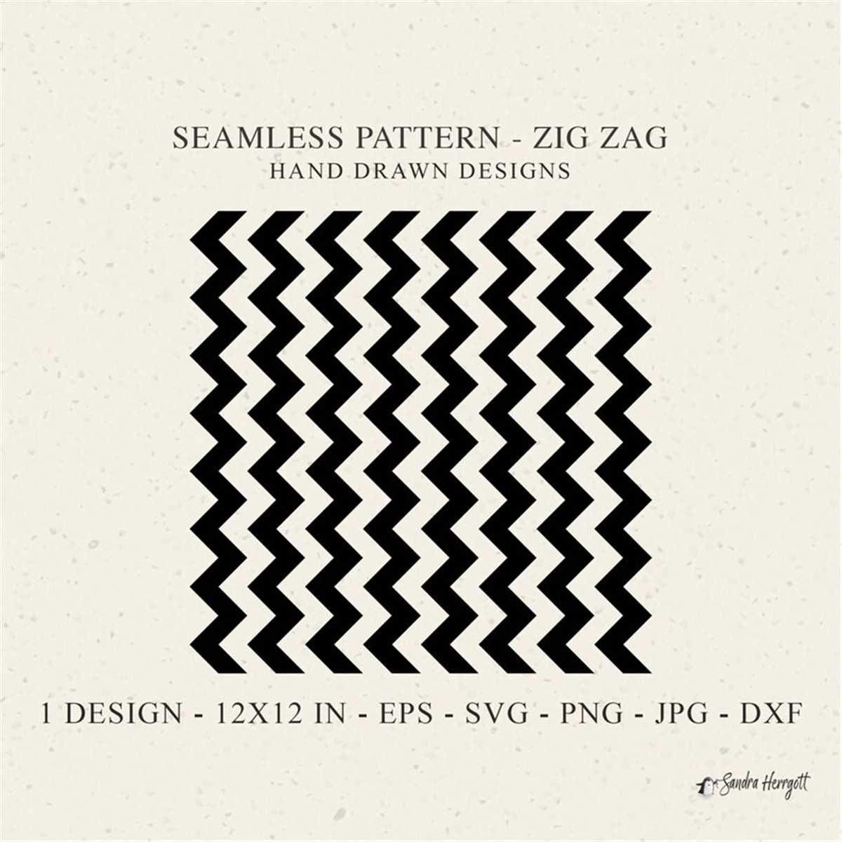 Zig Zag Seamless Pattern Svg Dxf Png Eps Jpg Cricut Backgrou | Inspire ...