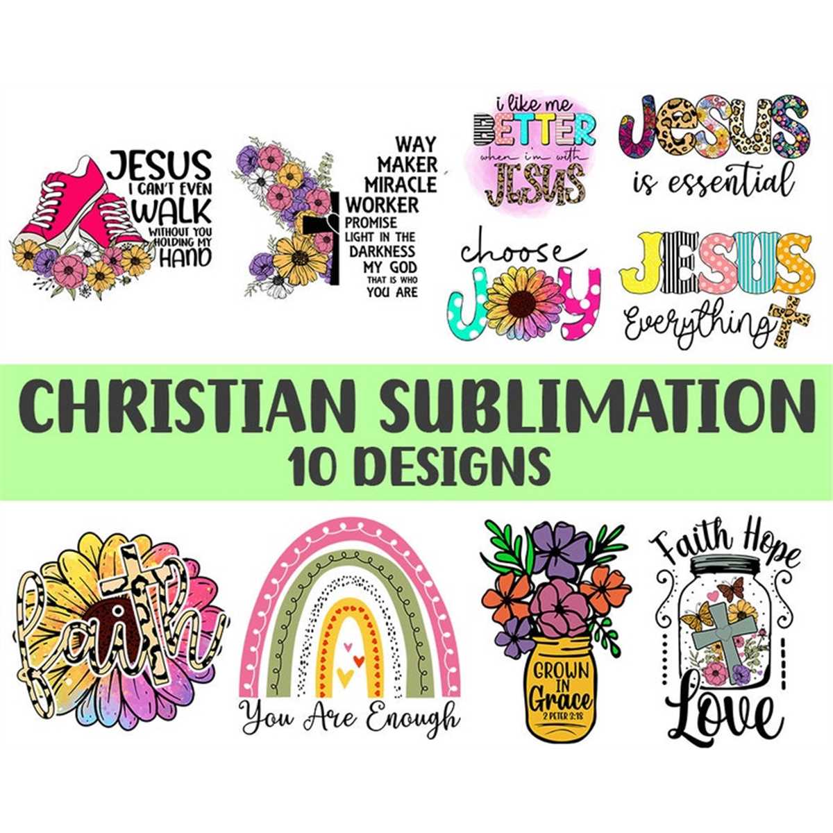 Christian Quotes Bundle PNG, Retro Christian Bundle, Jesus P - Inspire ...
