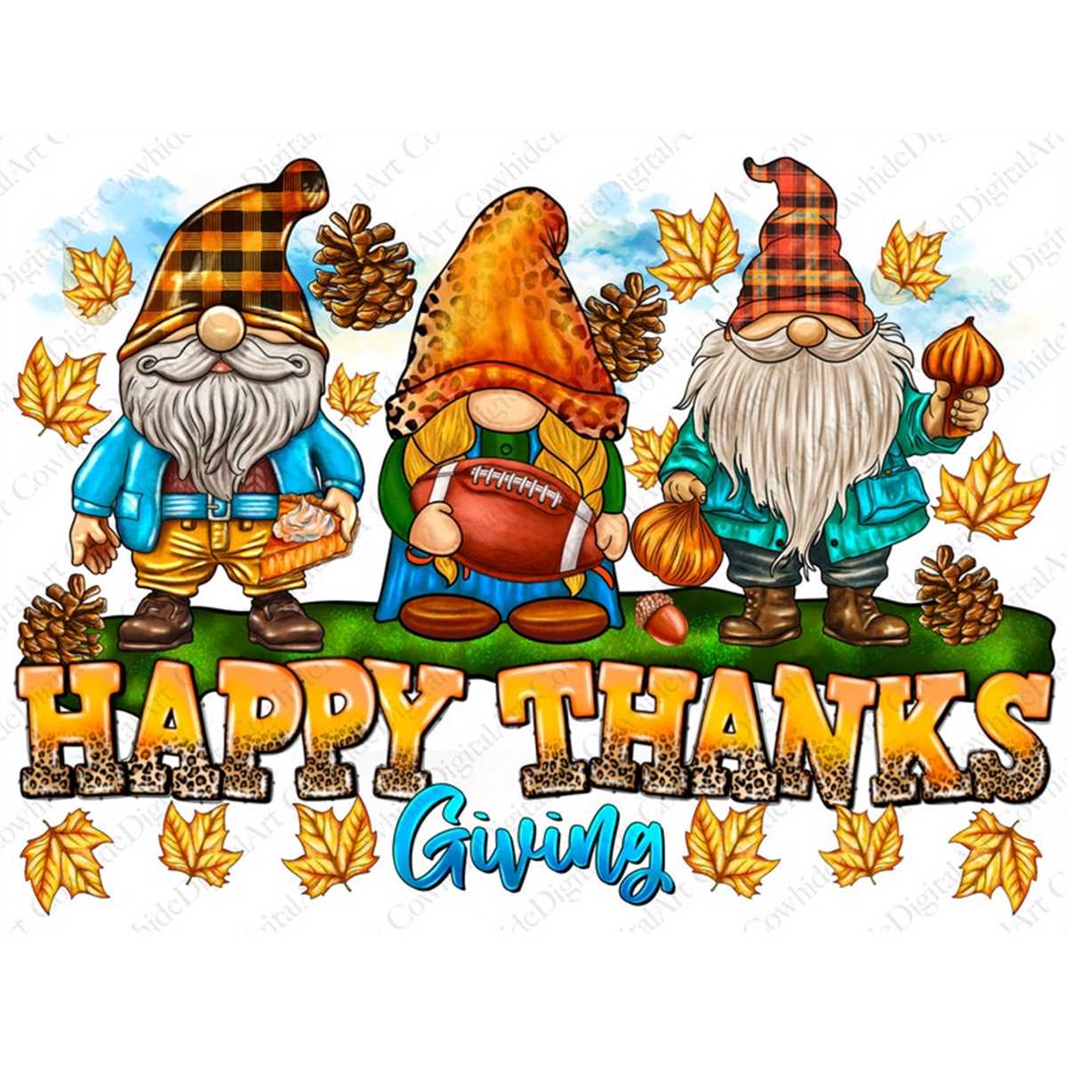 Happy Thanksgiving gnomes png sublimation design download, T - Inspire ...