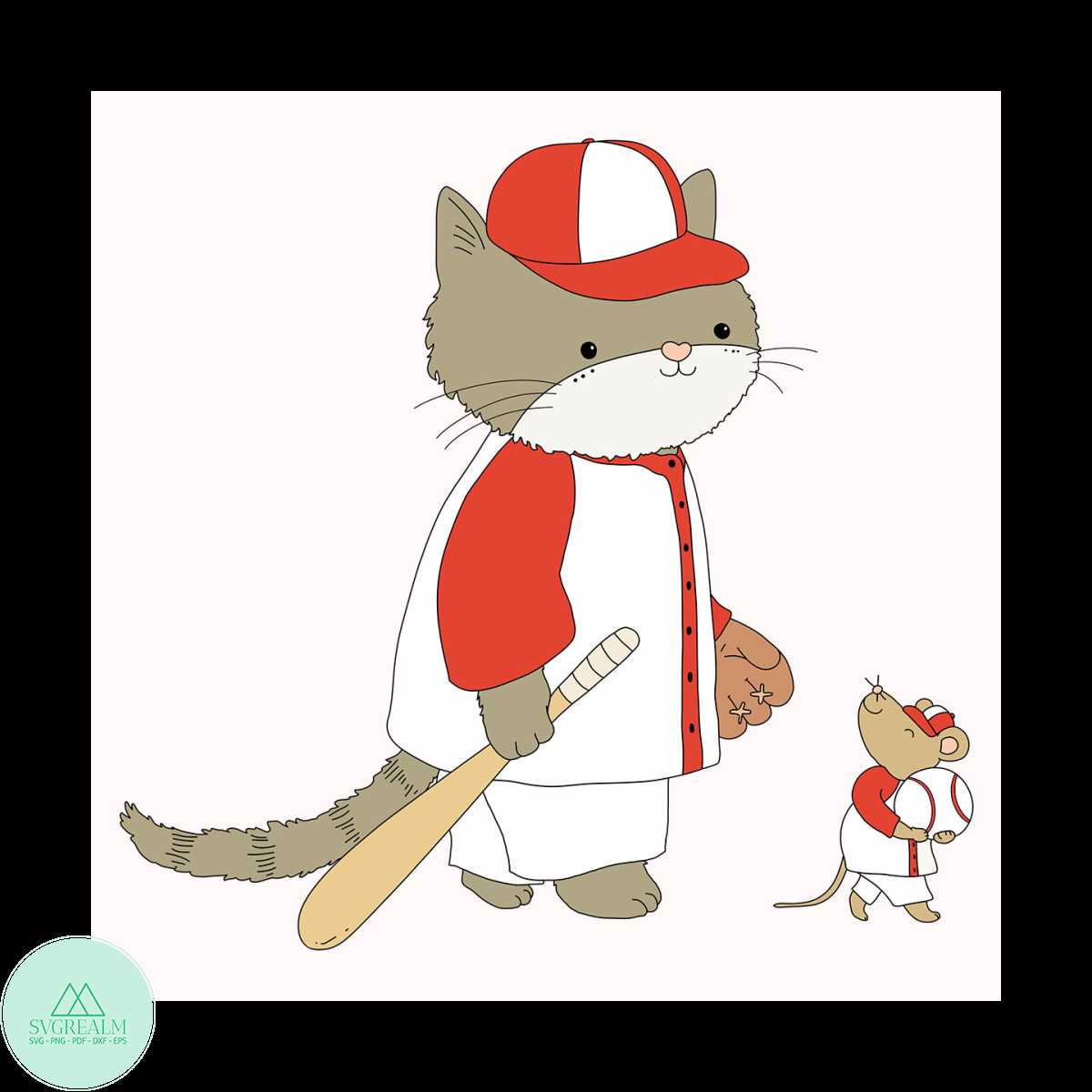 Cat and mouse svg, Pet Svg, Cat Svg, Cat lover Svg, Cute Cat | Inspire ...