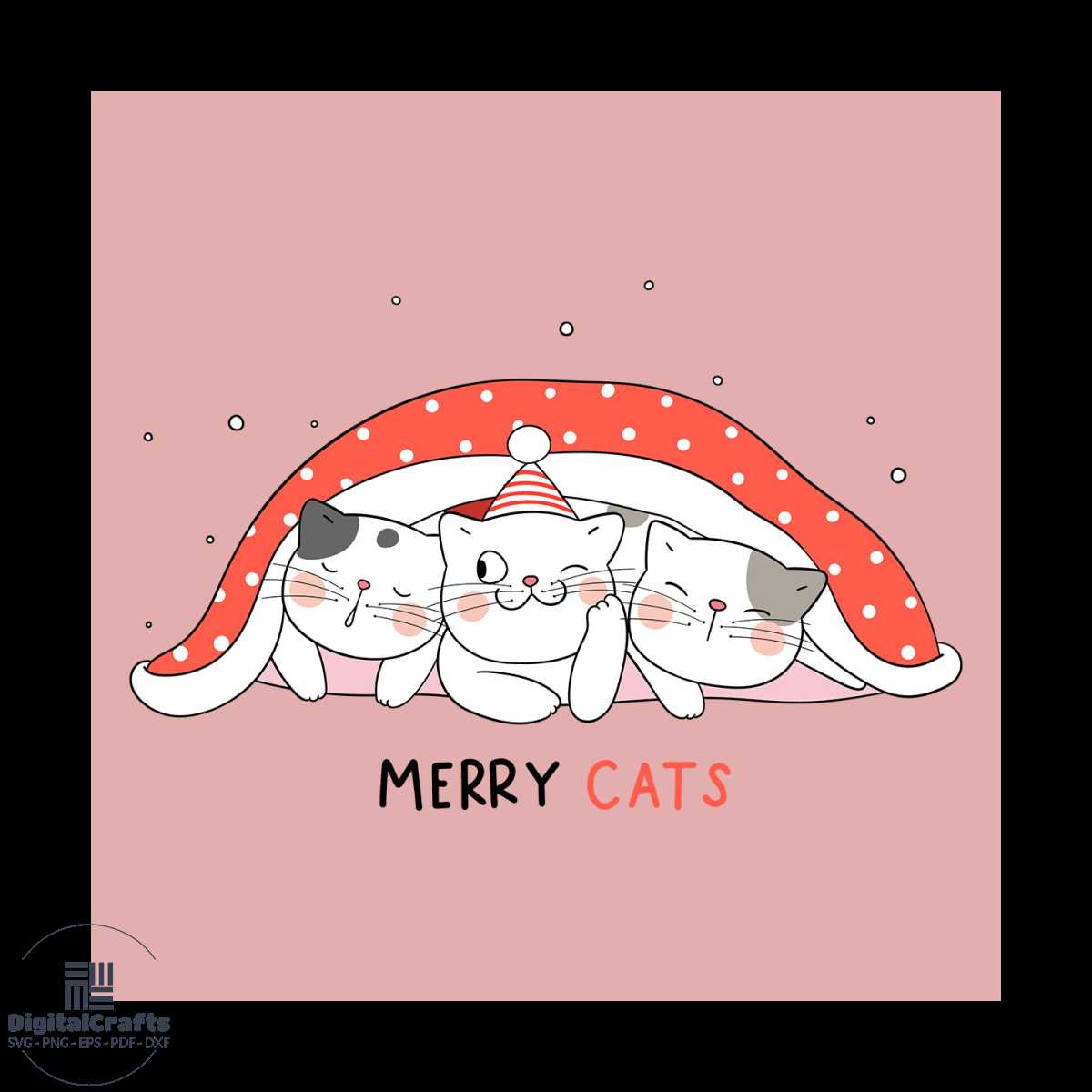 Merry Cats svg, Pet Svg, Cat Svg, Christmas Svg, Cat lover S - Inspire ...