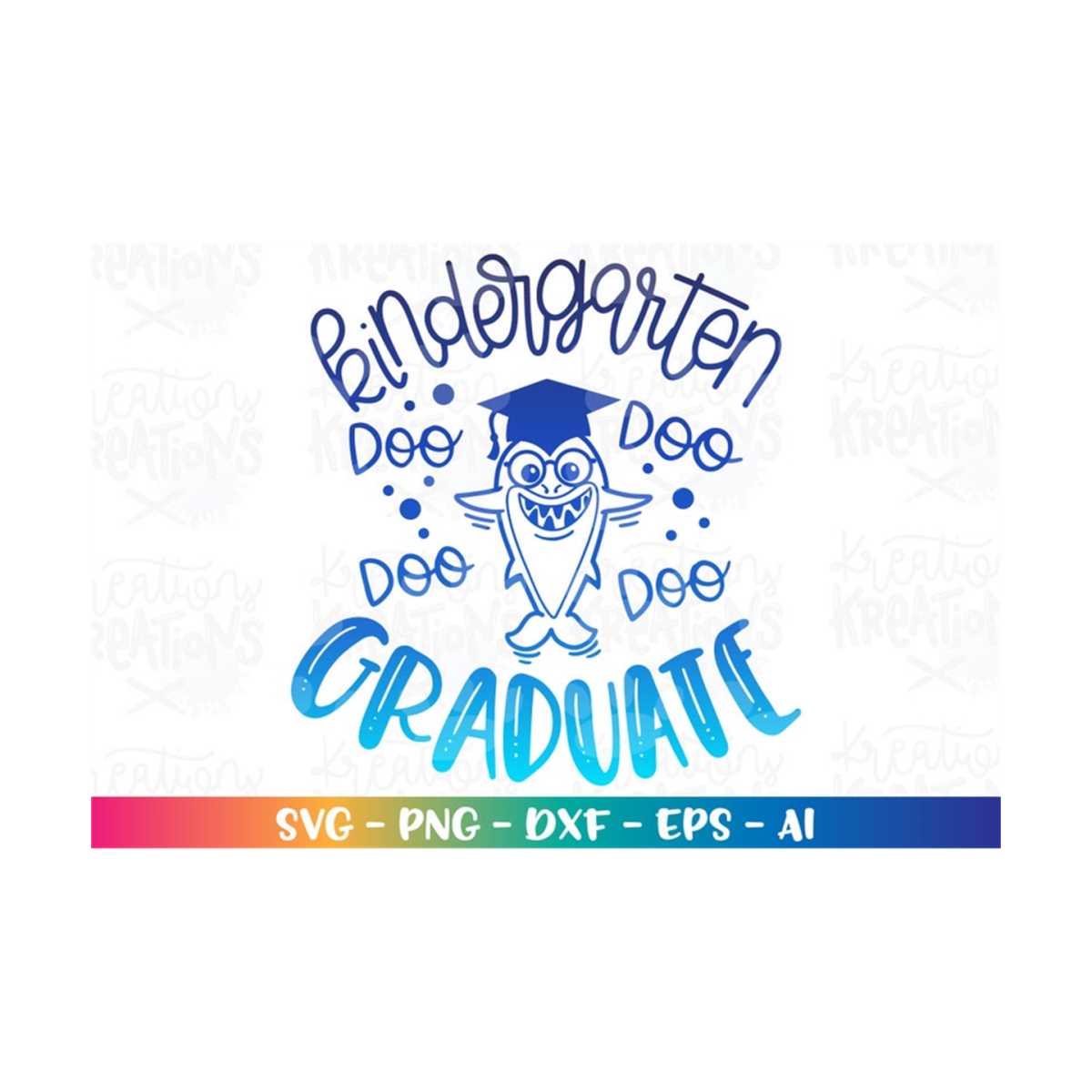 Kindergarten svg Graduate Shark svg Graduation Shark Cute sv | Inspire ...