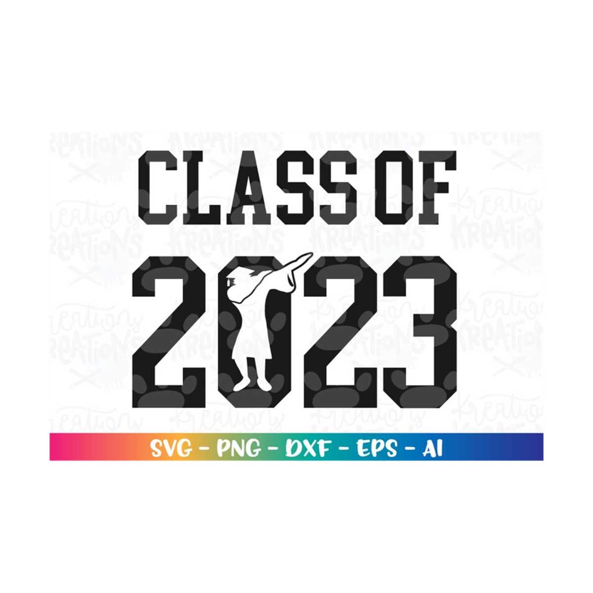 Dabbing graduate SVG class of 2023 graduation boy grad silho | Inspire ...
