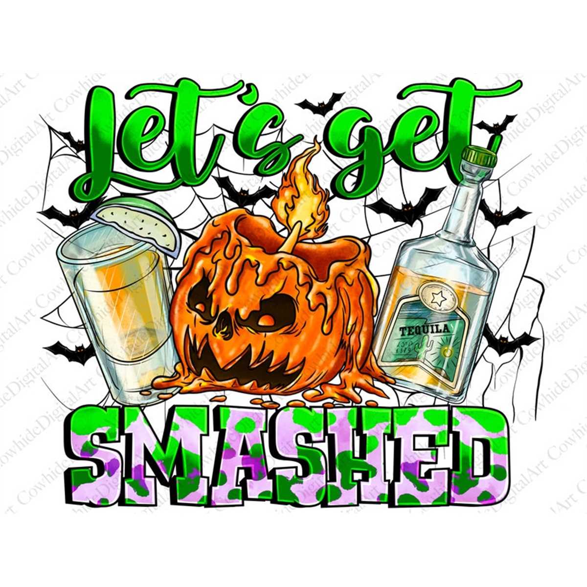 Let's Get Smashed Png, Halloween png, Tequila PNG, Booze PNG - Inspire ...