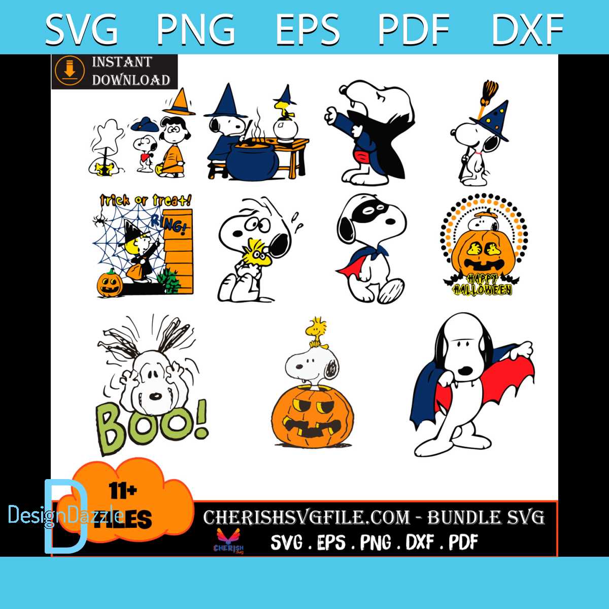 11 Files Halloween Snoopy Svg, Snoopy Halloween Bundle Svg | Inspire Uplift