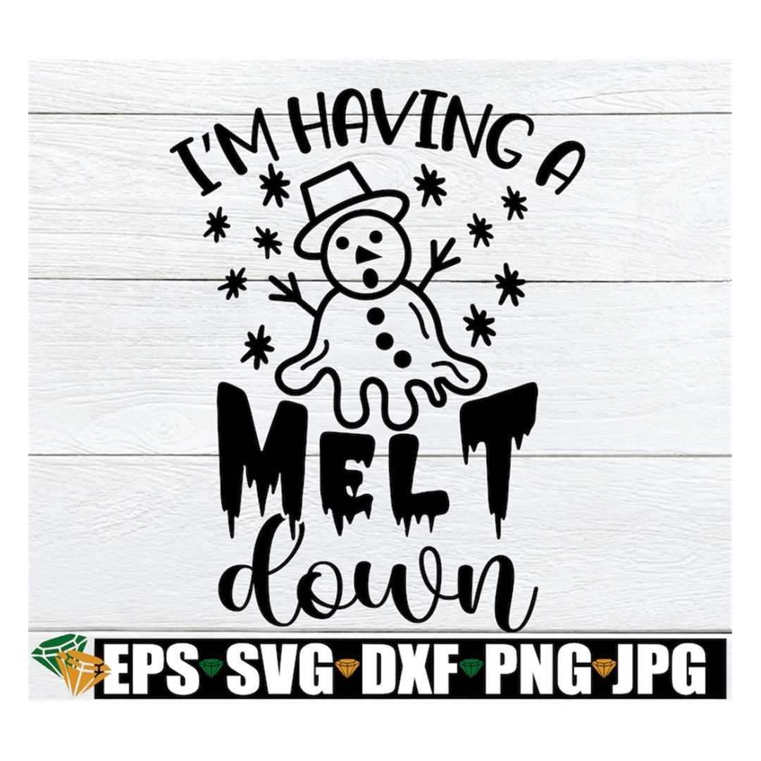 Melted Snowman Svg | Inspire Uplift
