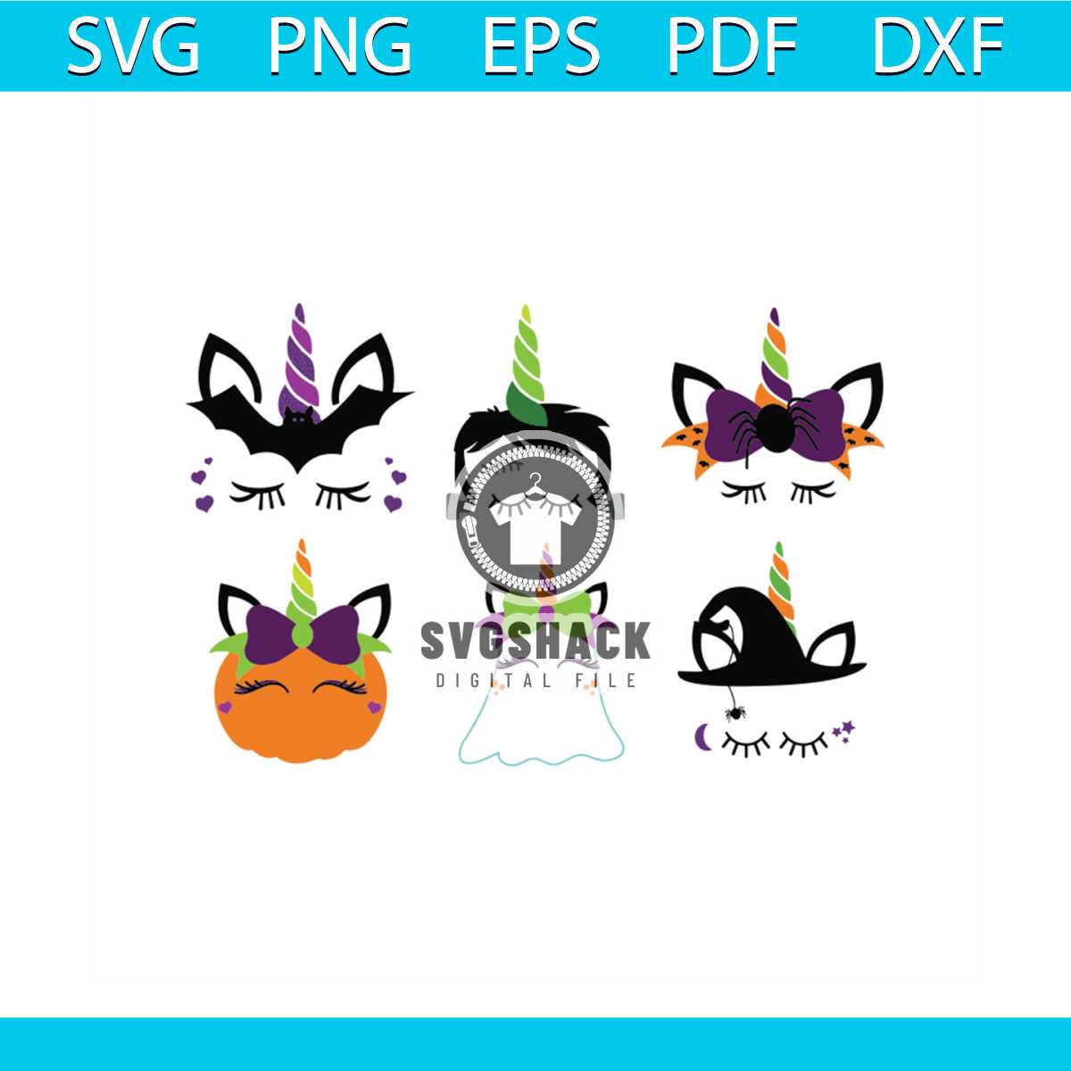 Halloween Svg, Unicorn Svg, Bundle, Halloween Unicorn Svg, C - Inspire ...