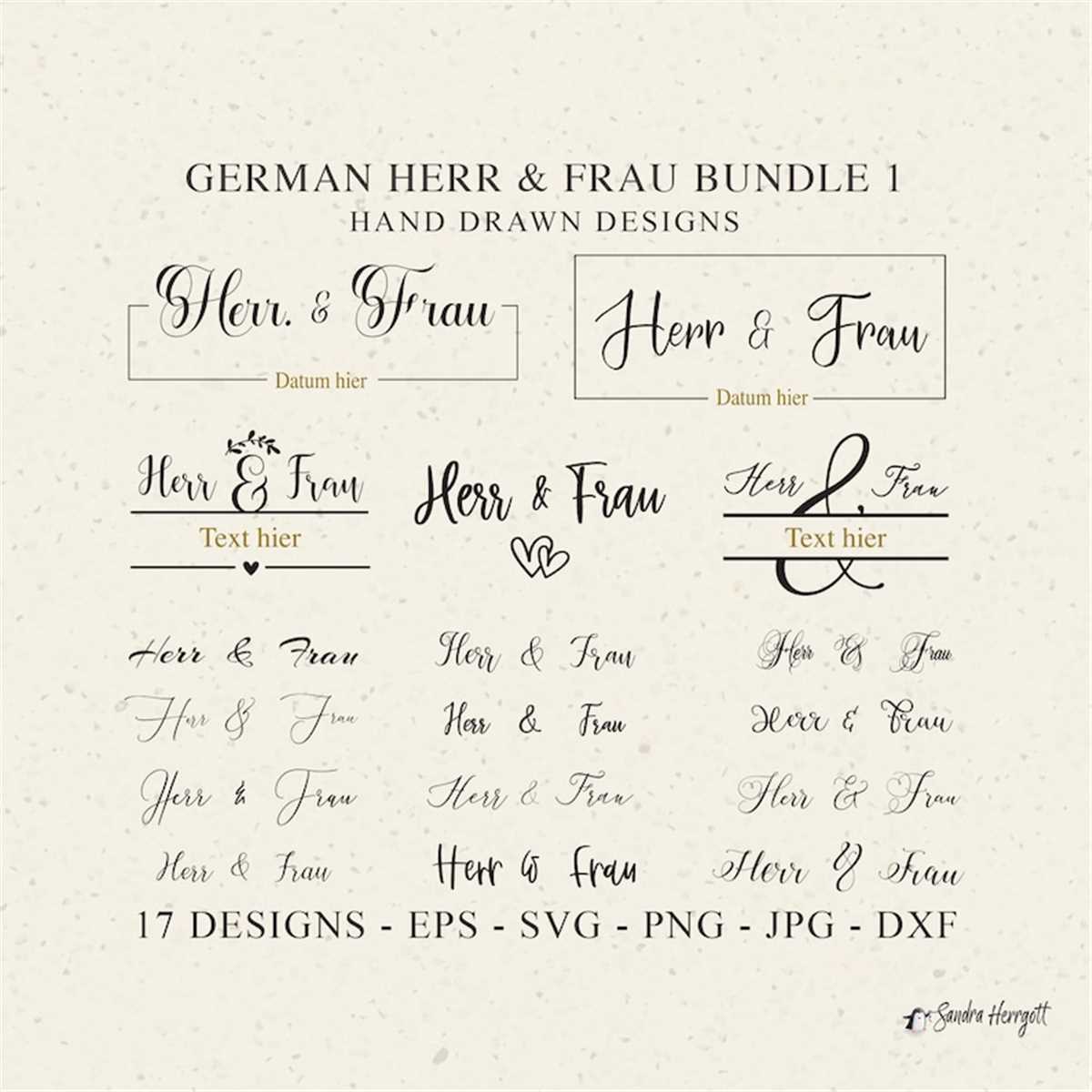 German Herr & Frau Plotter File Svg Dxf Eps Png Jpg split mo | Inspire ...