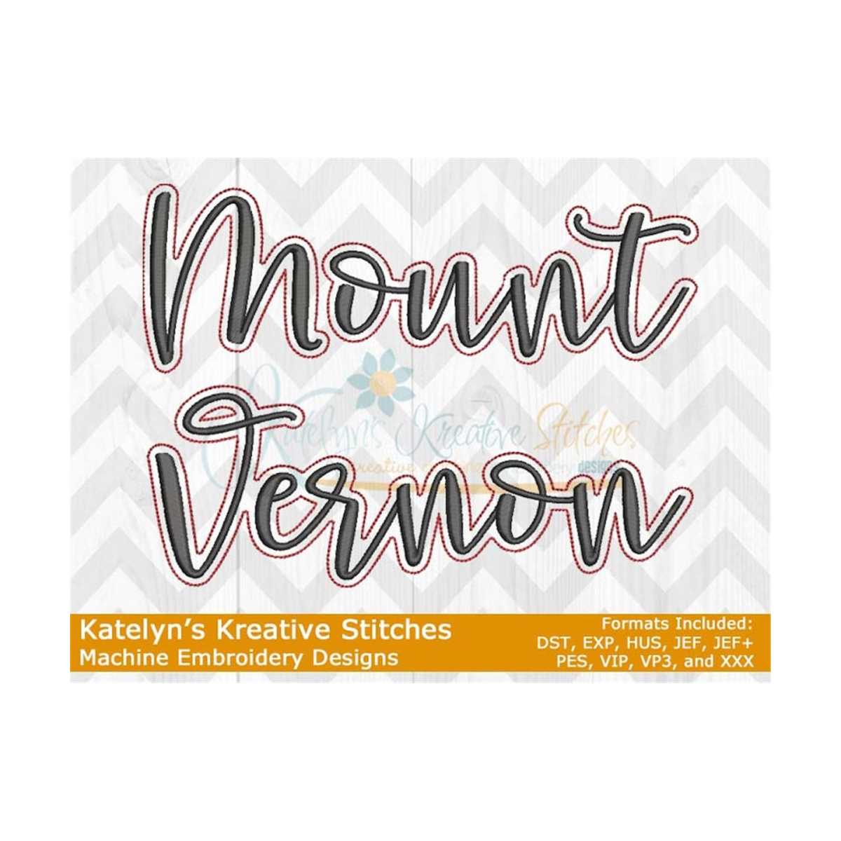 Mount Vernon Script Machine Embroidery - 2022 Series - Inspire Uplift